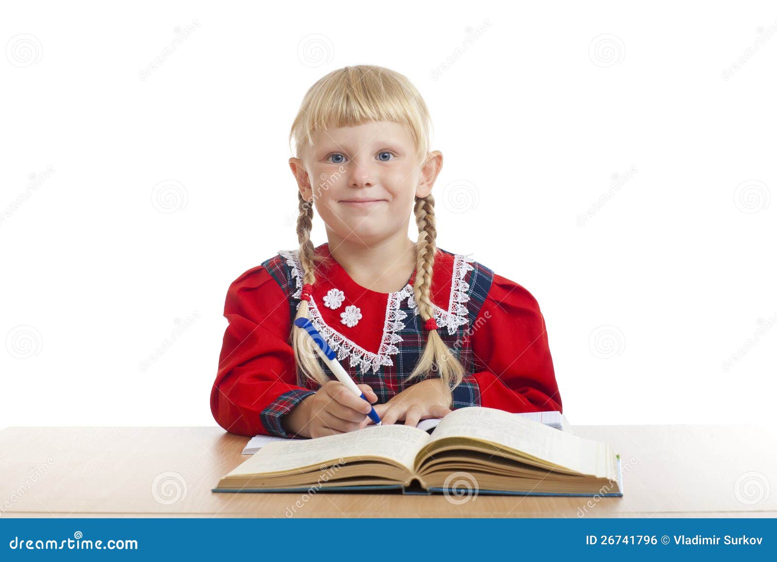 Happy child writing stock photo. Image of adorable, people - 26741796