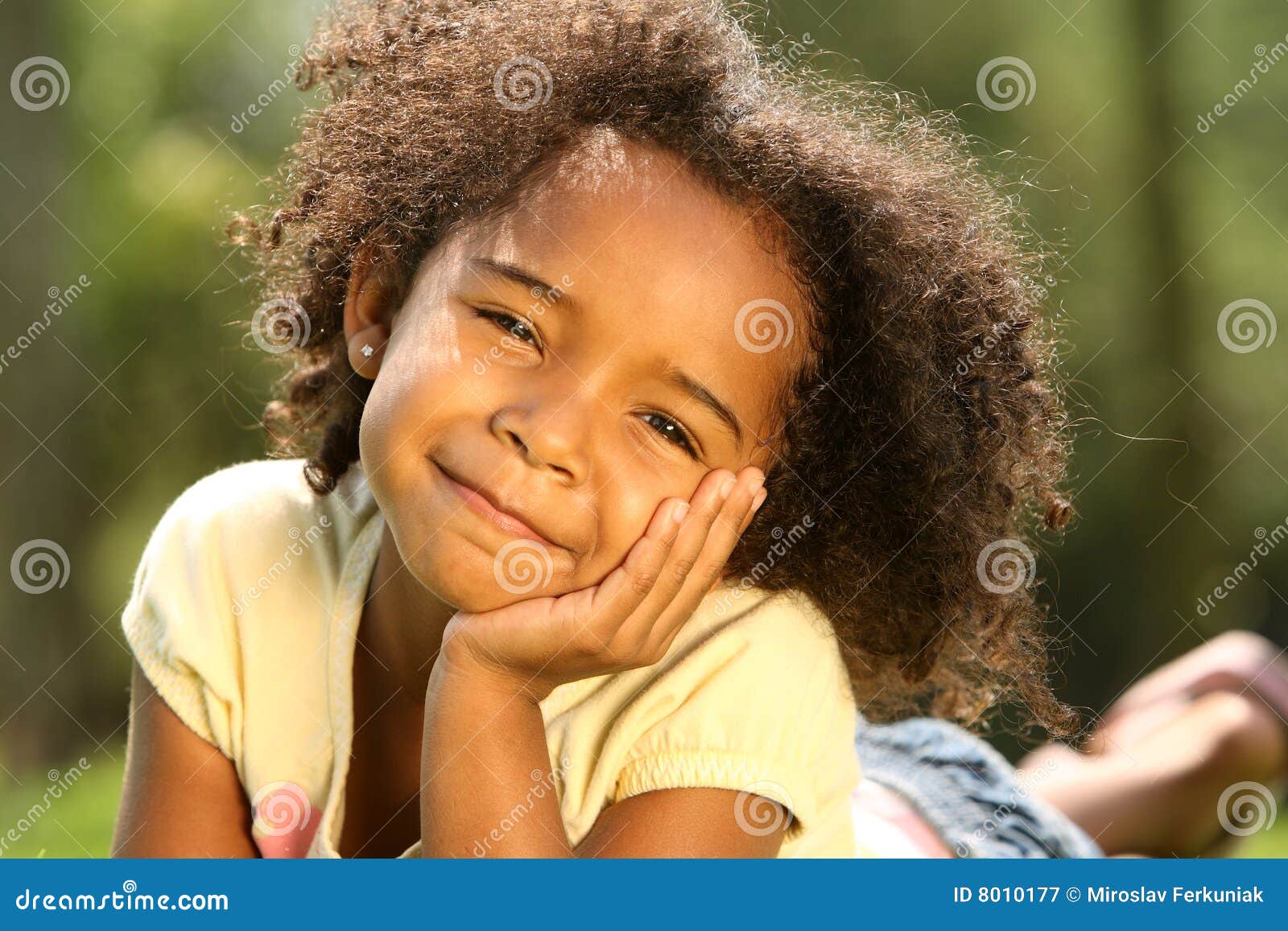 Happy Childhood stock image. Image of dark, green, smile - 8010177