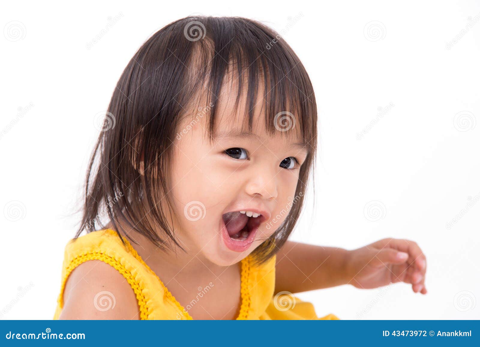 Happy Childhood Isolated on White Background Stock Photo - Image of ...