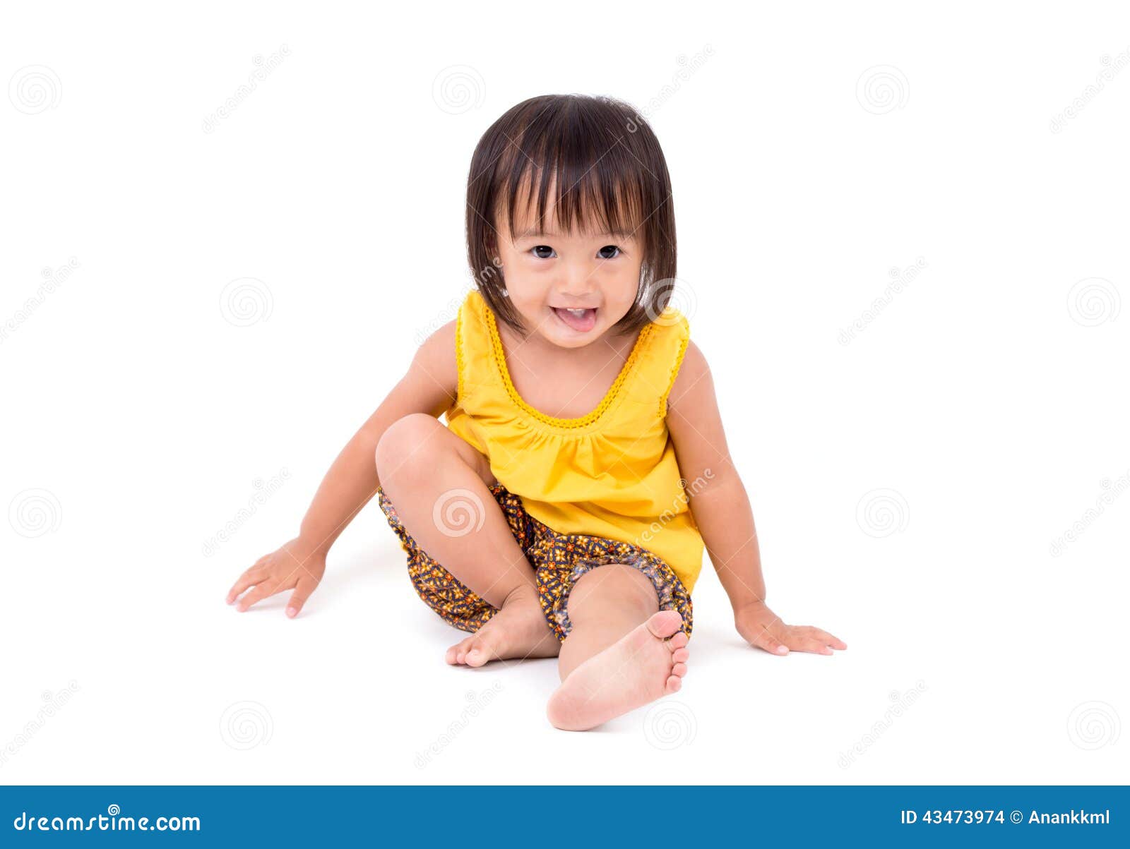 Happy Childhood Isolated on White Background Stock Photo - Image of ...
