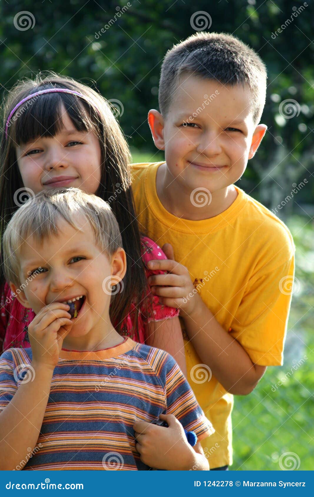 Happy children stock photo. Image of family, child, happiness - 1242278