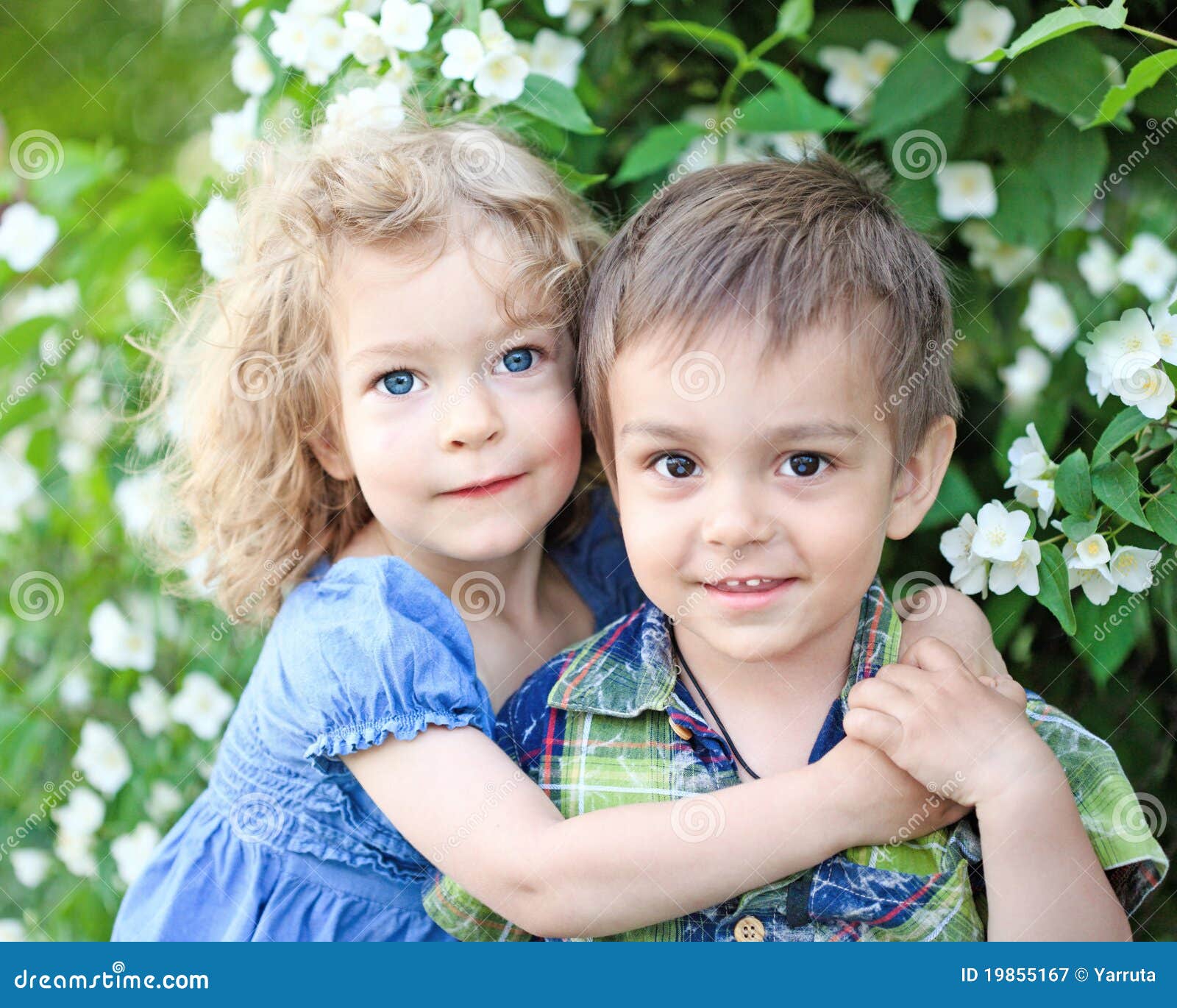Happy children stock image. Image of jasmine, kids, smiling - 19855167