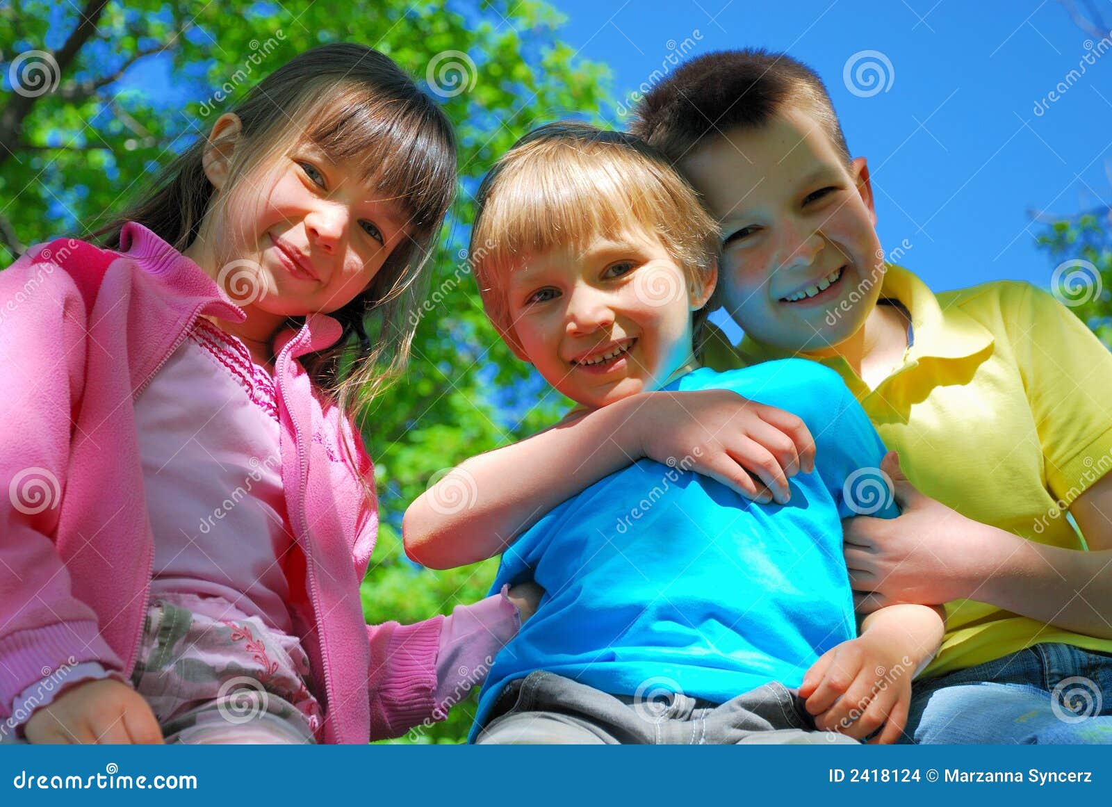 Happy Children stock photo. Image of children, companions - 2418124