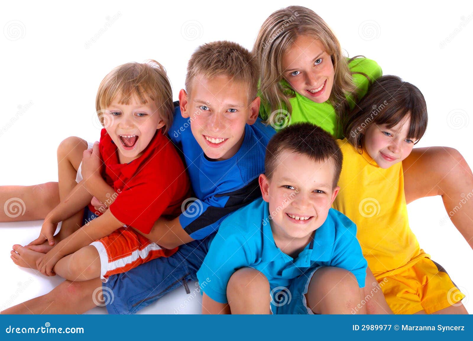 Happy children stock image. Image of friends, love, group - 2989977