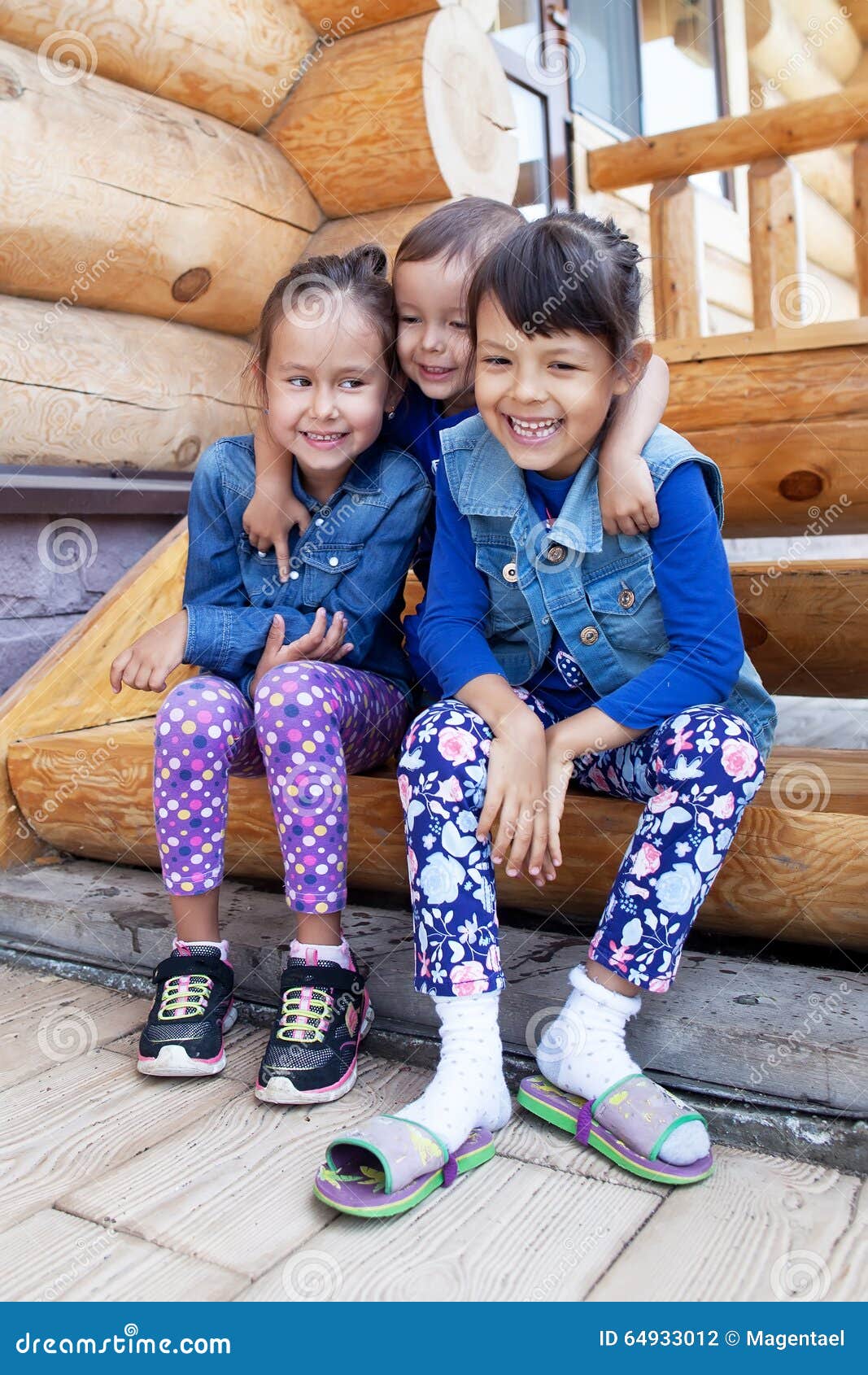 Happy Children Having Fun in Spring Stock Photo - Image of childhood ...