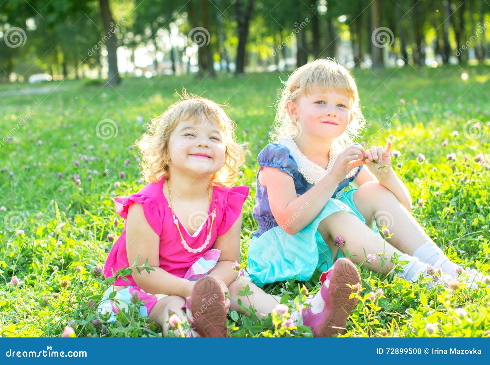 Happy Children on the Nature Walk Stock Photo - Image of friends ...