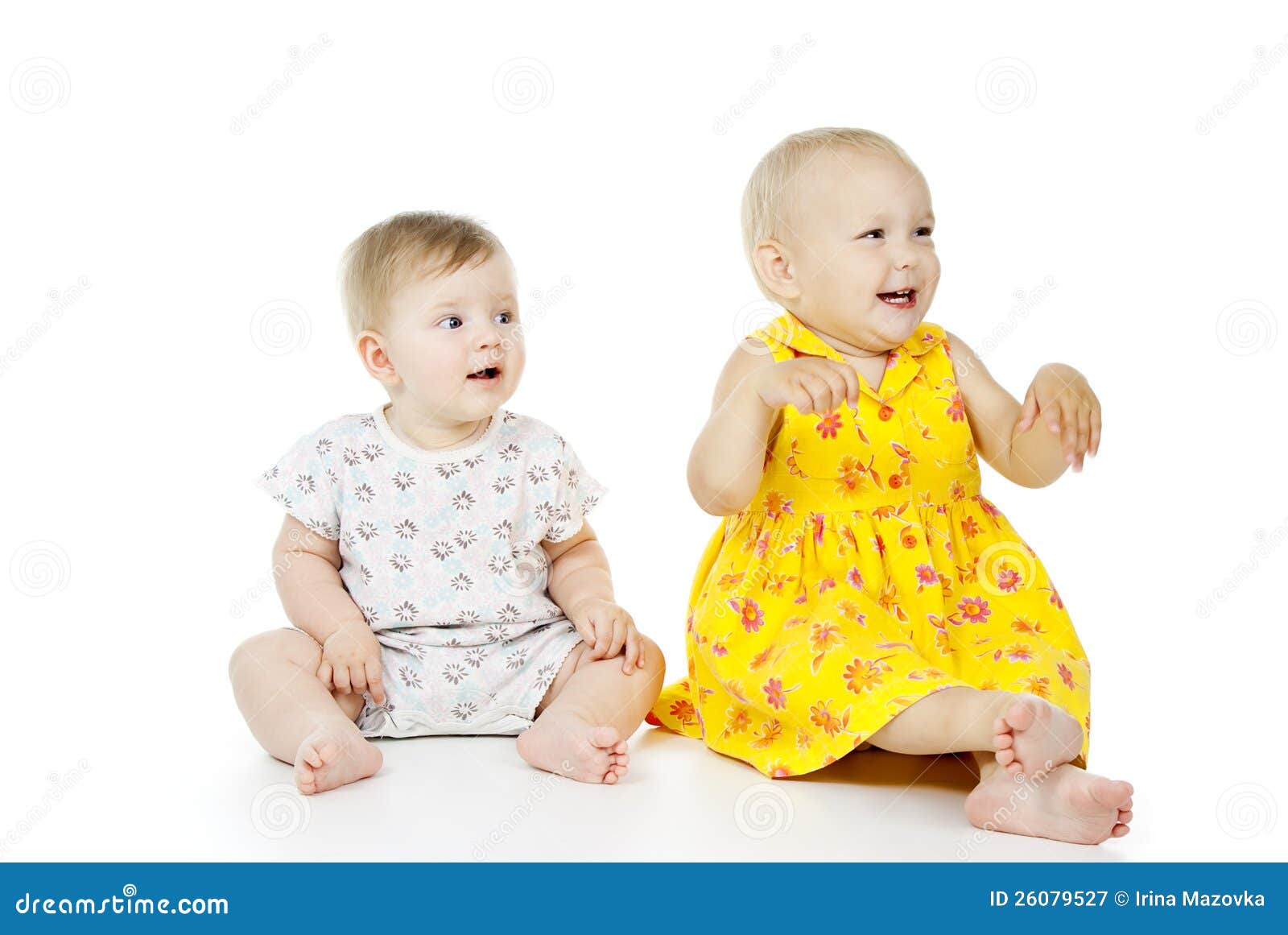 Happy Children Play on the Floor Stock Image - Image of flirty ...