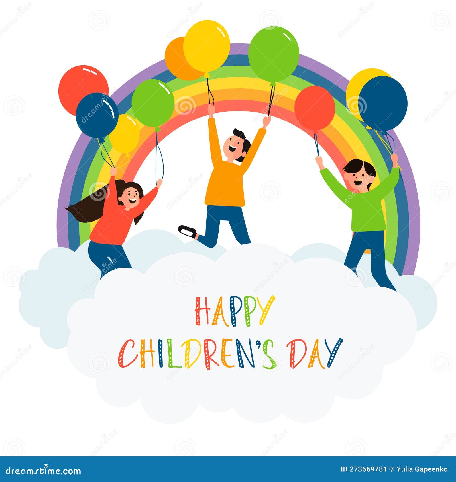 Happy Children S Day Background. Vector Illustration Stock Illustration ...