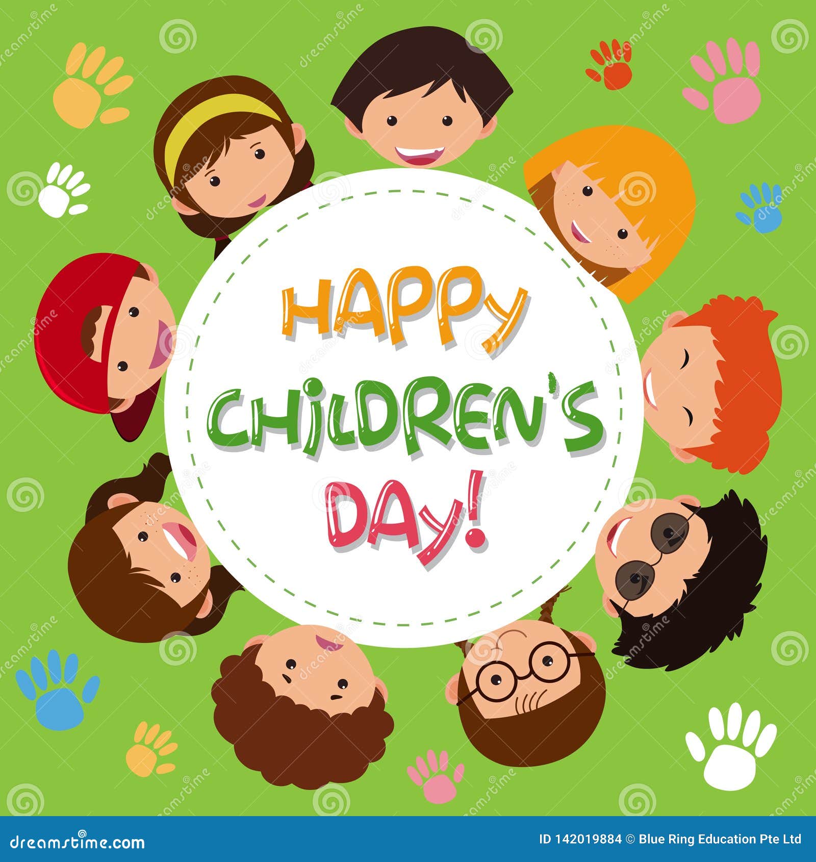 A happy children`s icon stock vector. Illustration of clip - 142019884