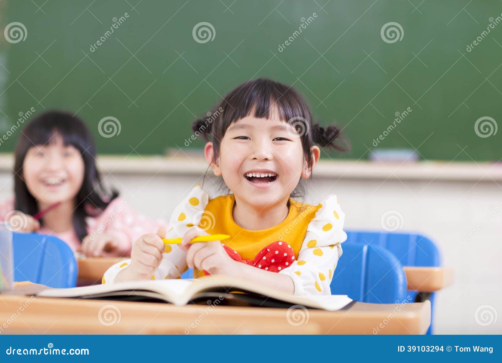 Happy Kids In Classroom