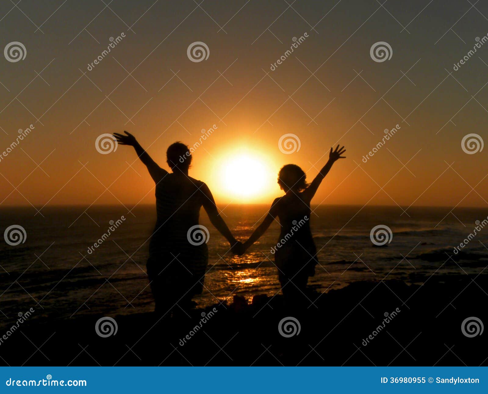 Happy Children at sunset stock image. Image of sunsets - 36980955