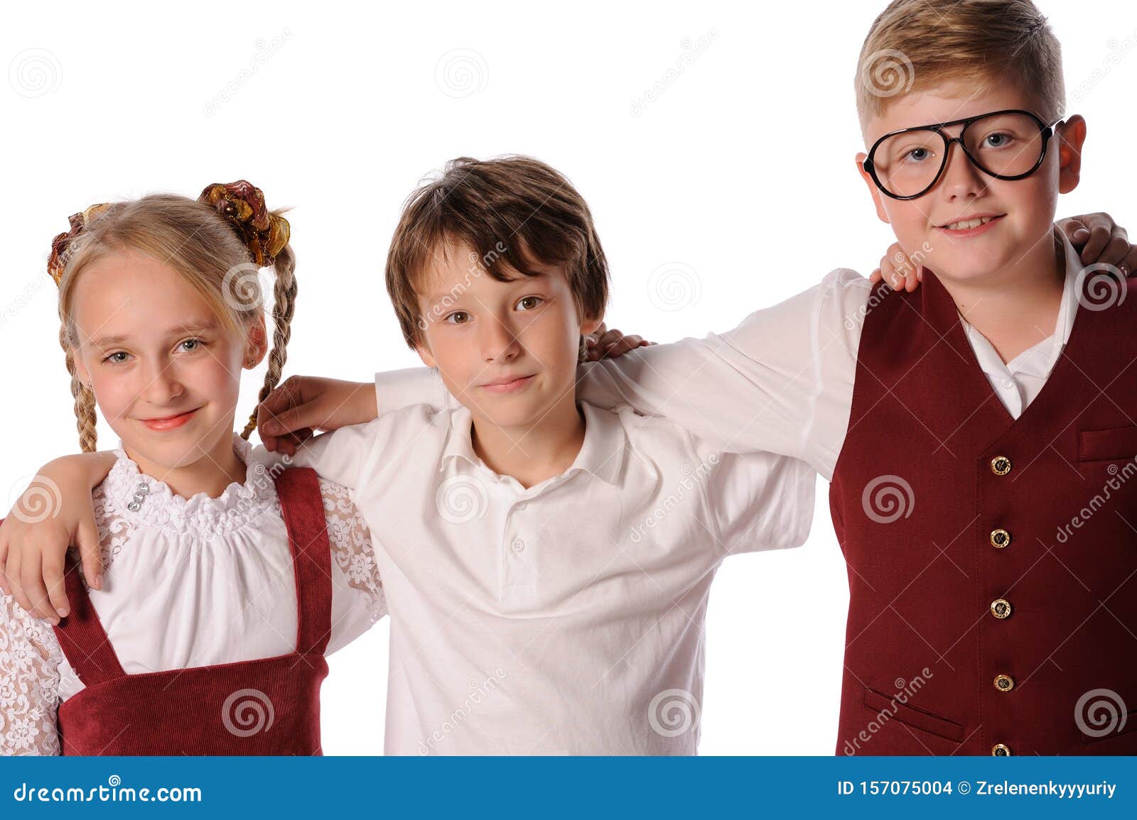 Happy children together stock photo. Image of school - 157075004