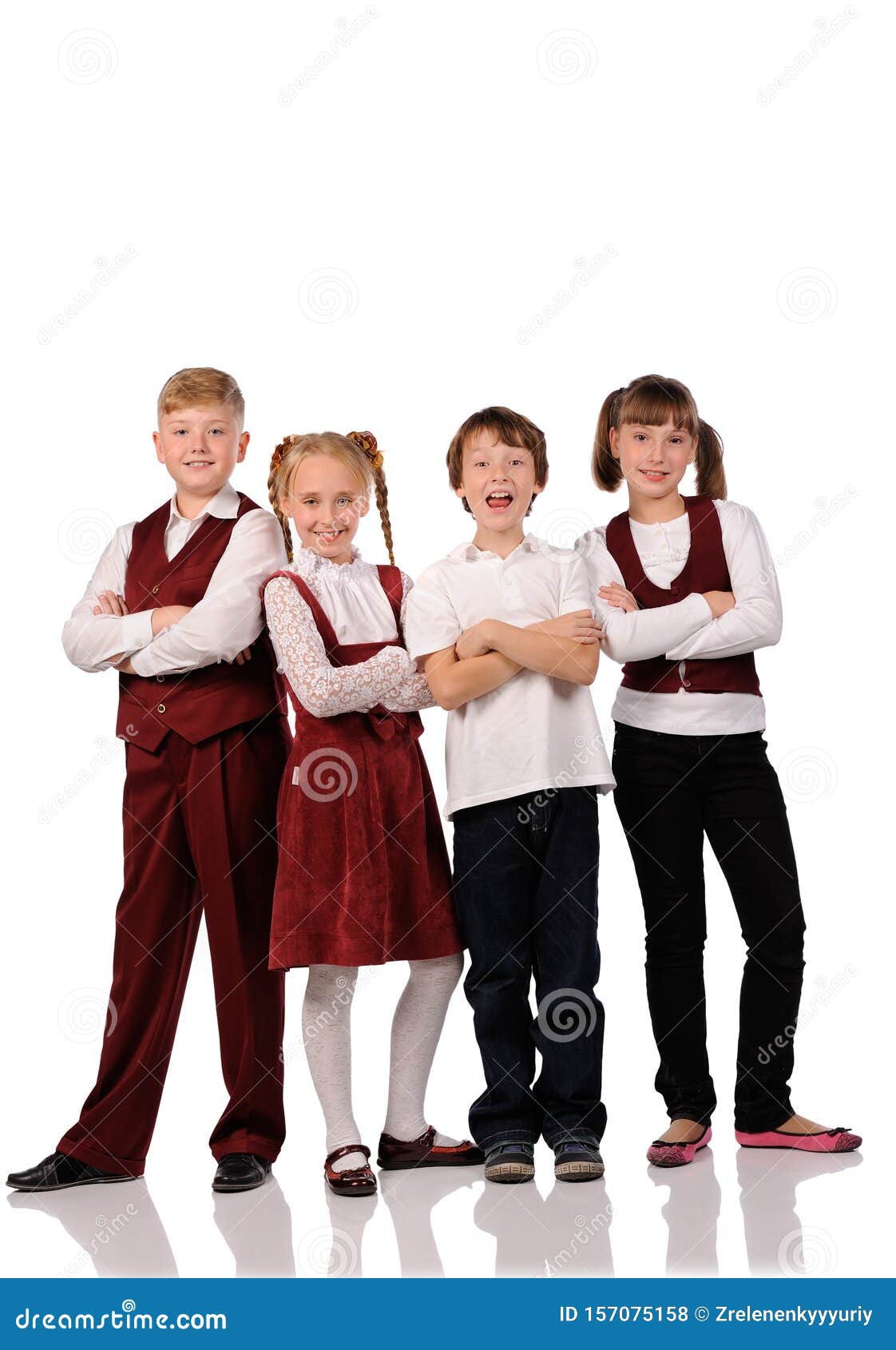 Happy children together stock photo. Image of group - 157075158