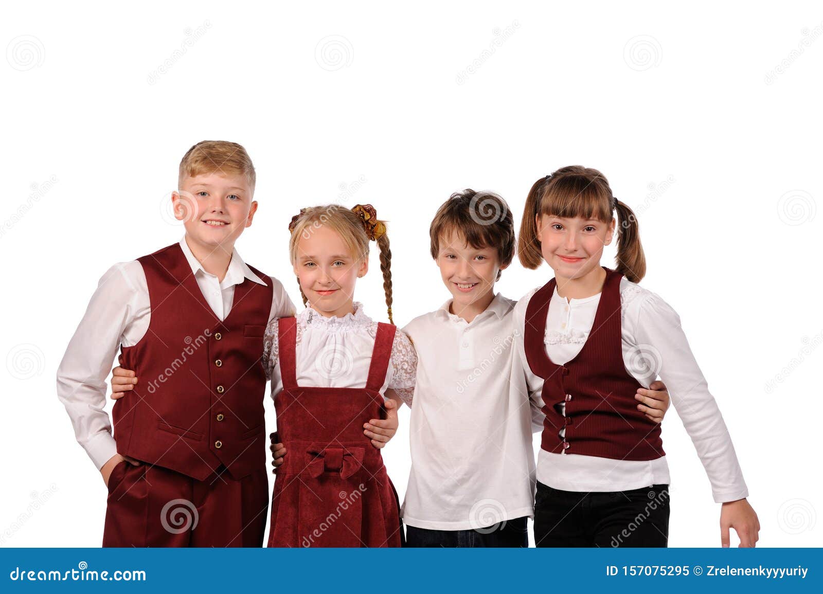 Happy children together stock image. Image of friendship - 157075295