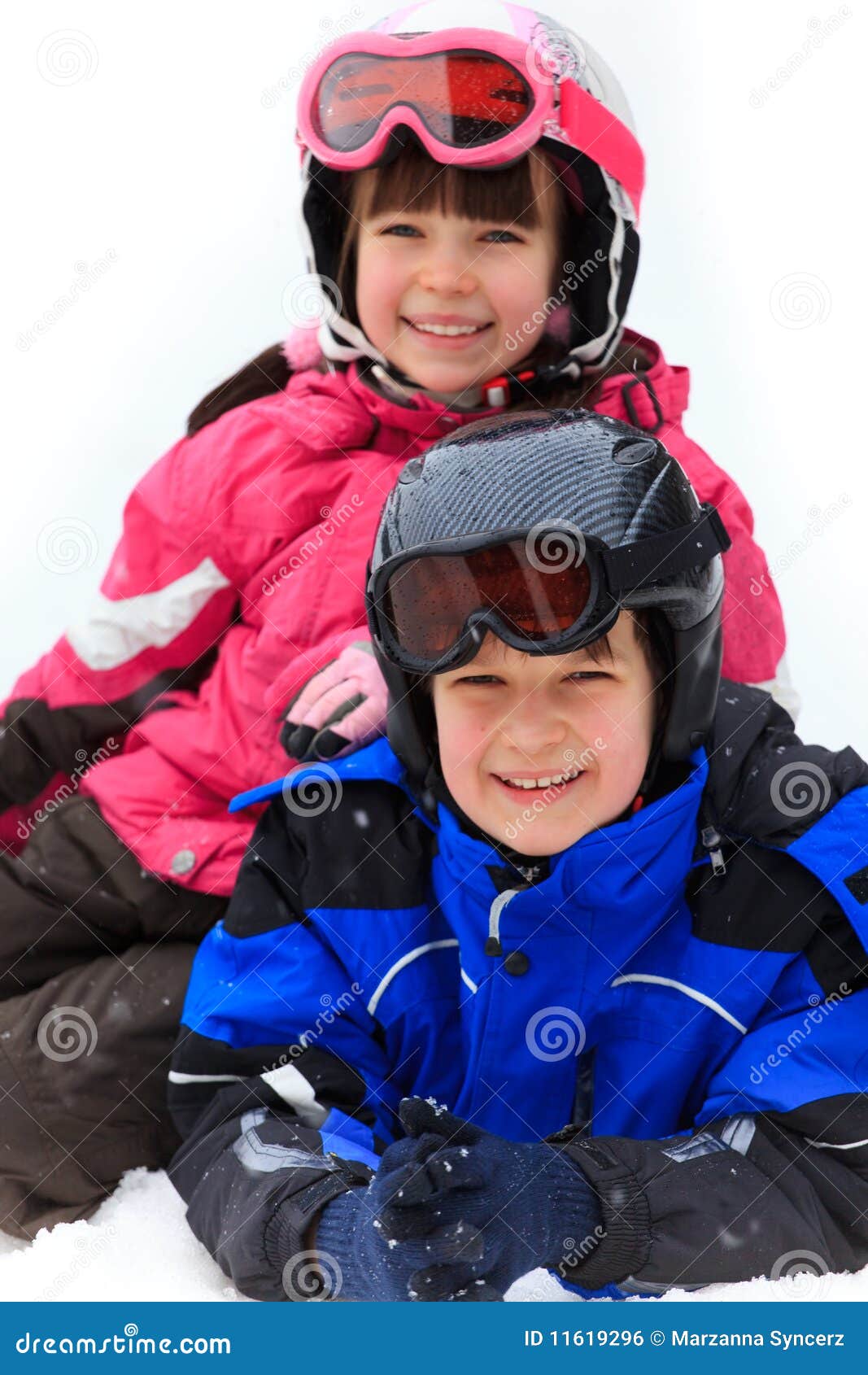Happy children in winter stock photo. Image of coats - 11619296