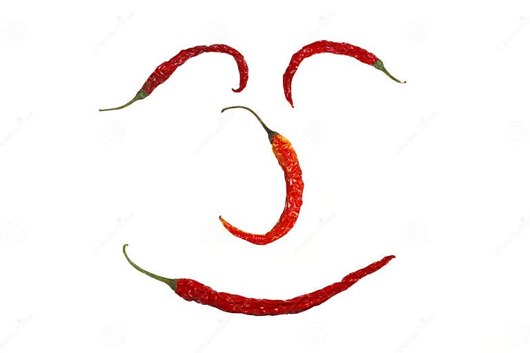 Happy Chilli Face stock photo. Image of face, cooking - 3709046