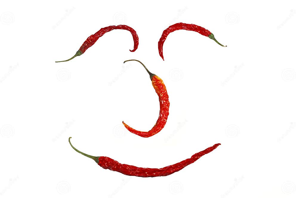 Happy Chilli Face stock photo. Image of face, cooking - 3709046