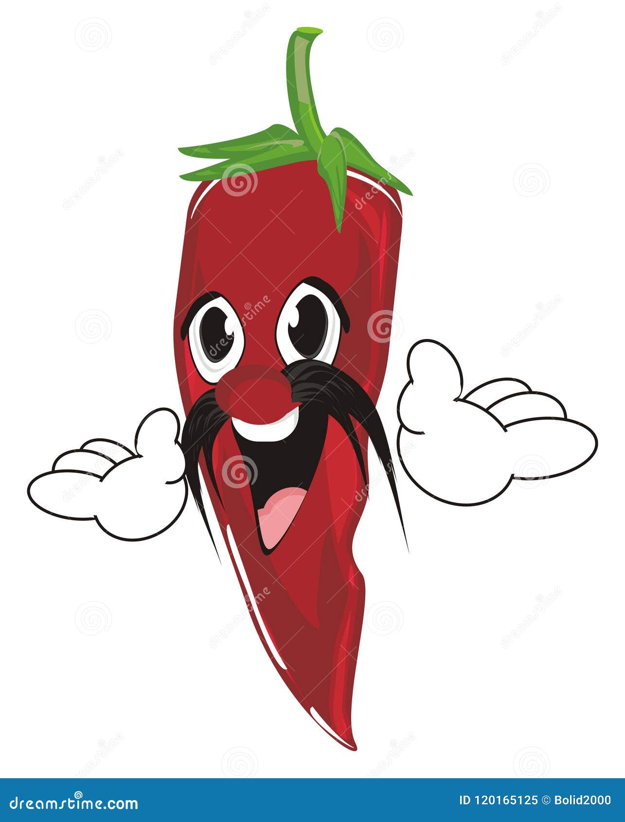 Happy Chilli Cartoon Stock Illustration | CartoonDealer.com #47922184