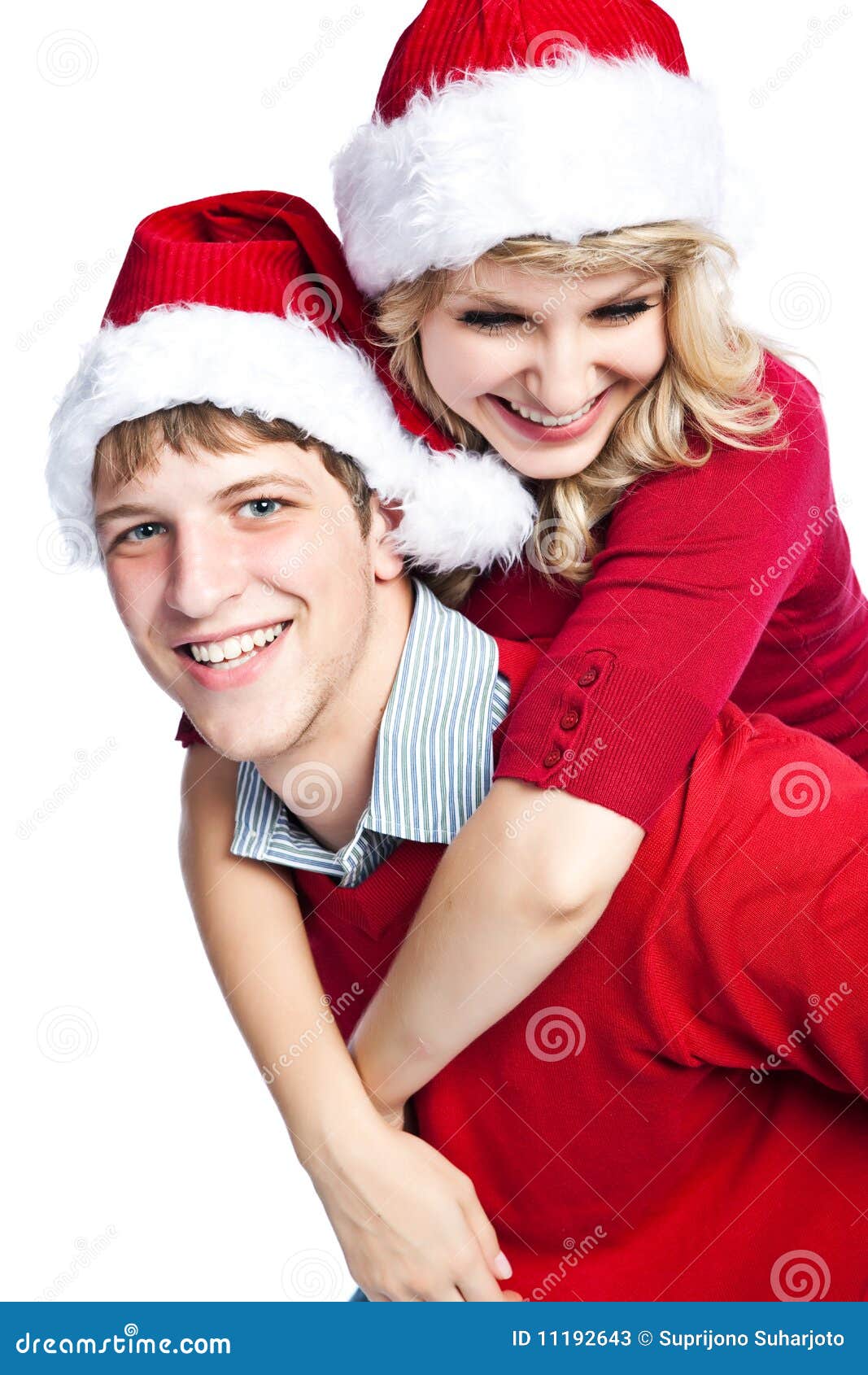 Happy christmas couple stock image. Image of love, girl - 11192643