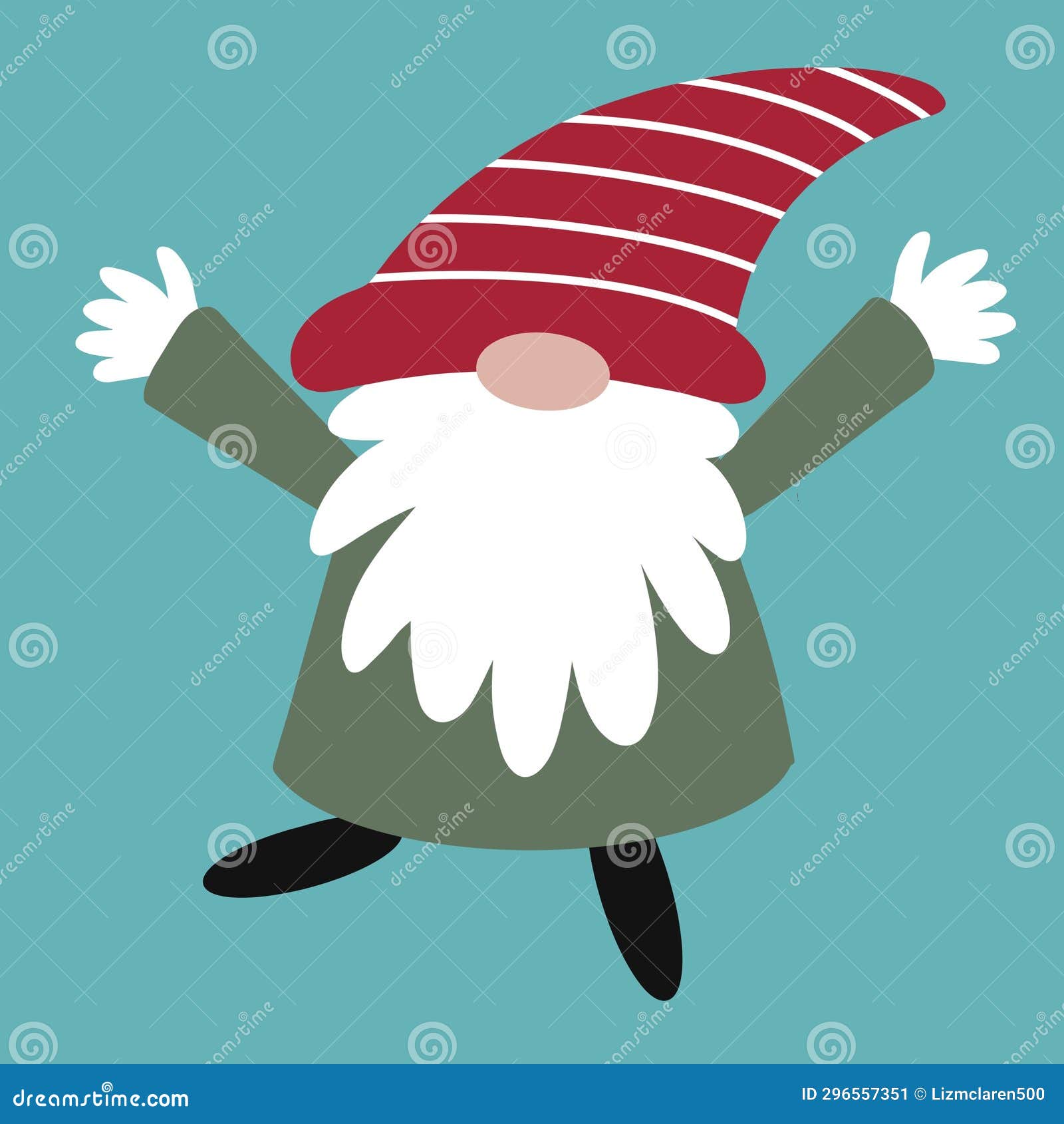 Happy Christmas Gonk stock illustration. Illustration of fictional ...