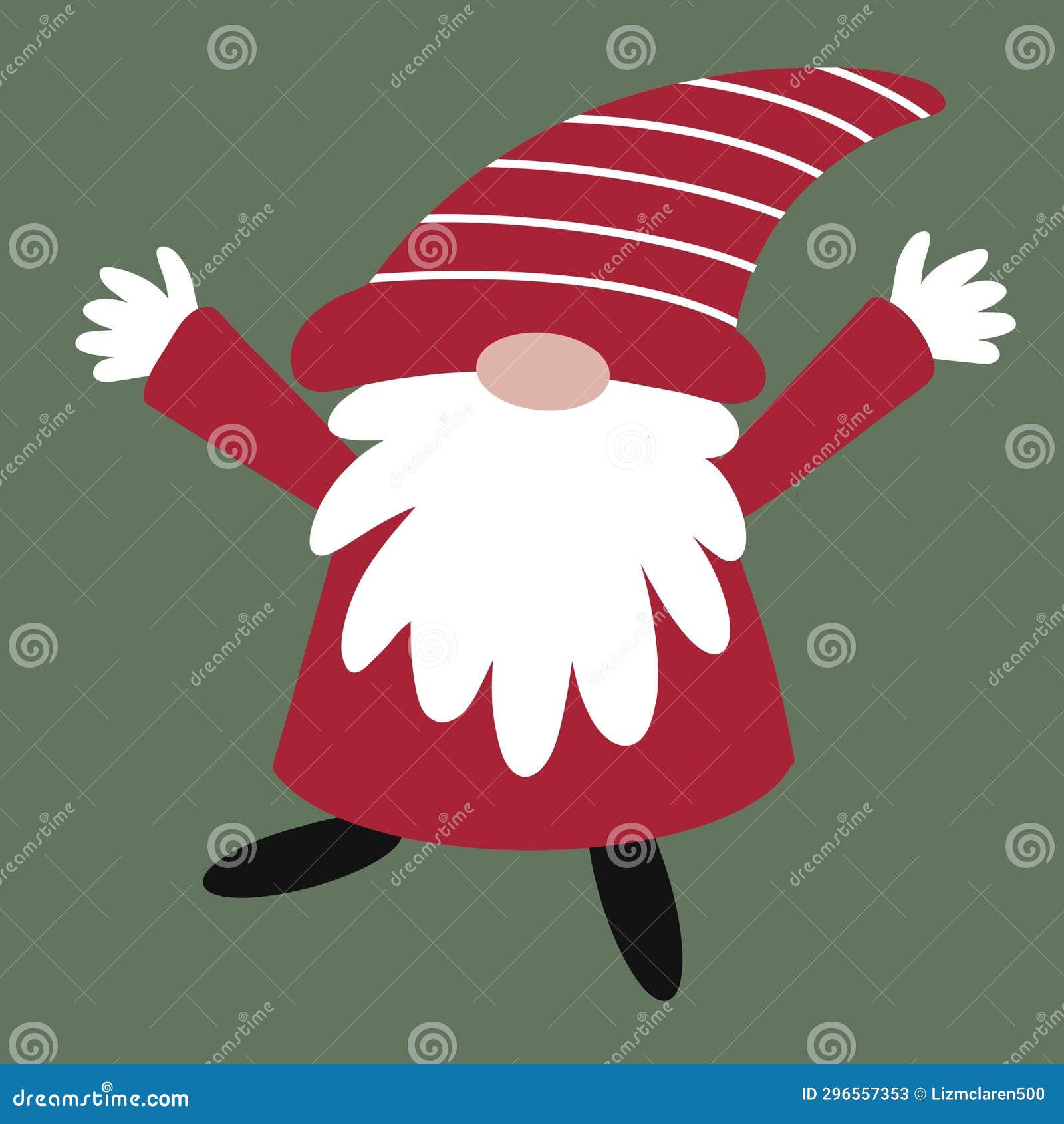Happy Christmas Gonk stock illustration. Illustration of cartoon ...