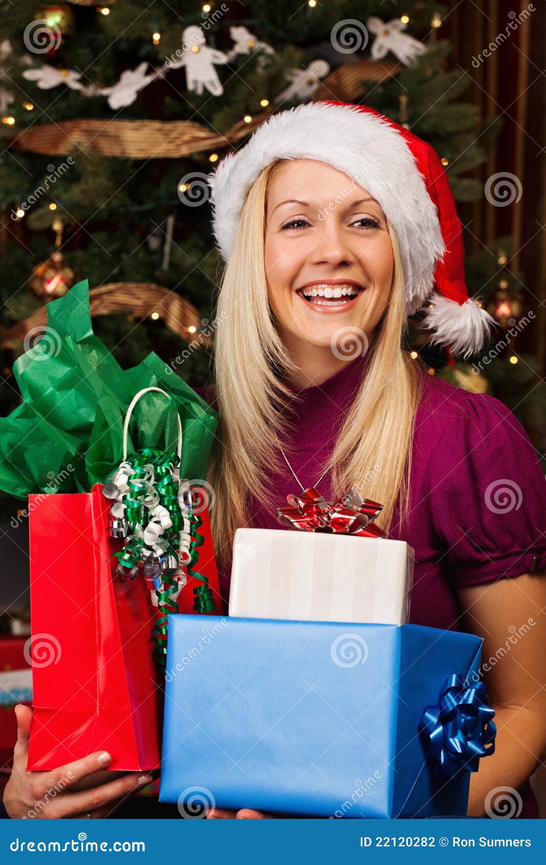 Happy at Christmas time stock photo. Image of people - 22120282