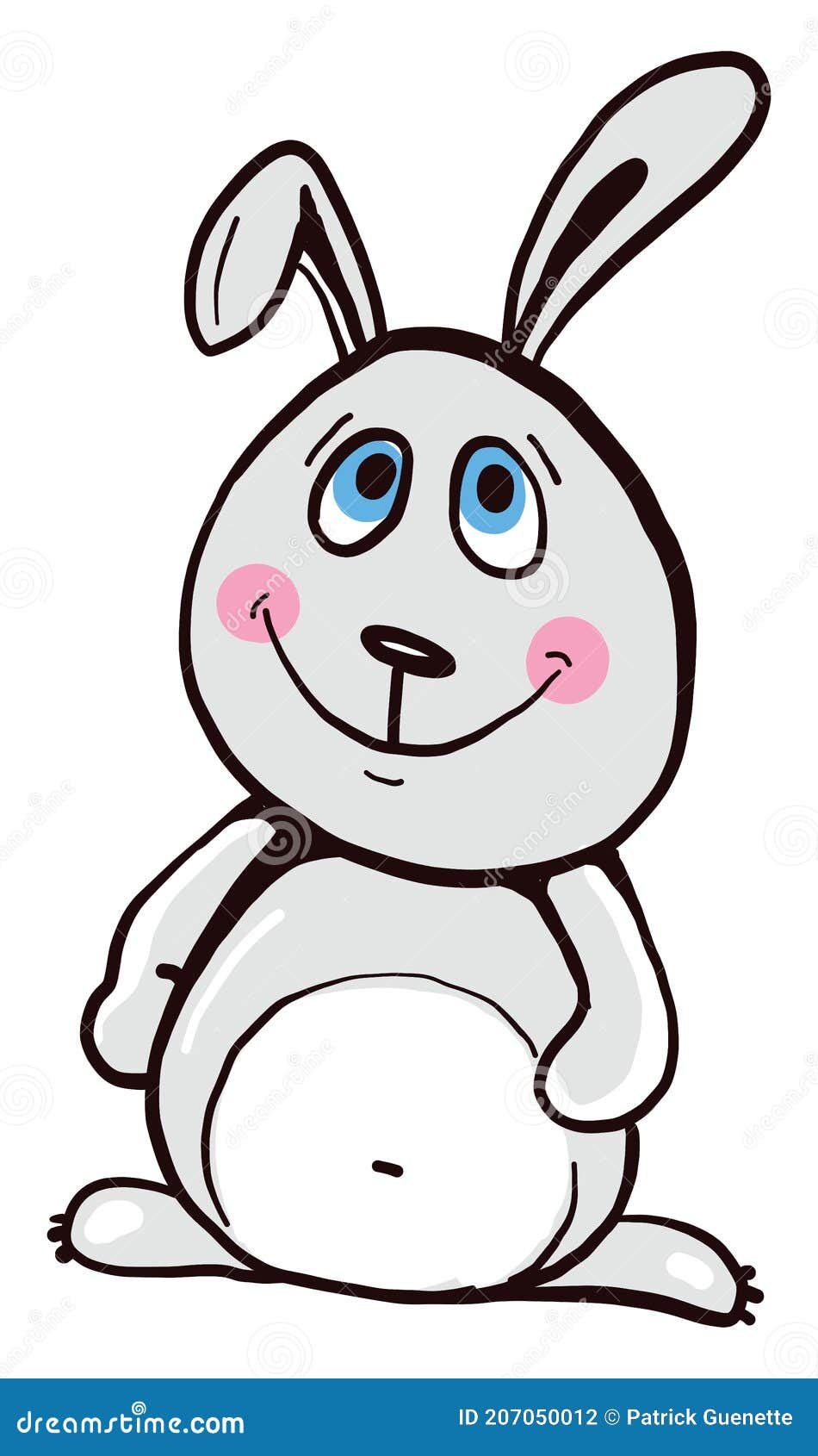 Happy Chubby Bunny, Illustration, Vector Stock Vector - Illustration of ...
