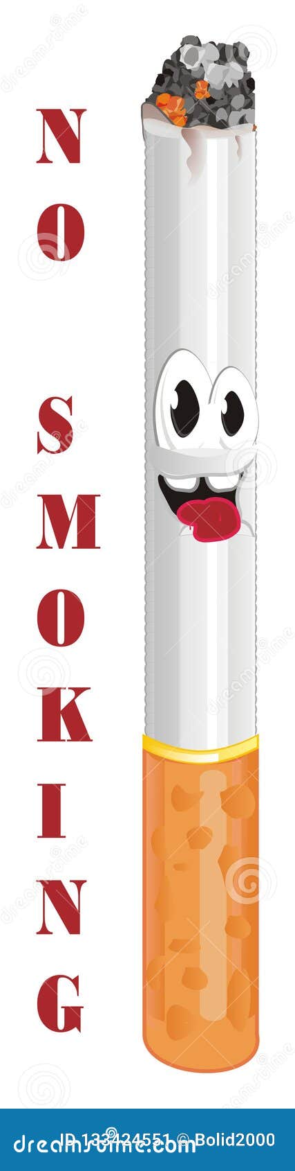 Happy Cigarette Say Something Stock Illustration - Illustration of ...