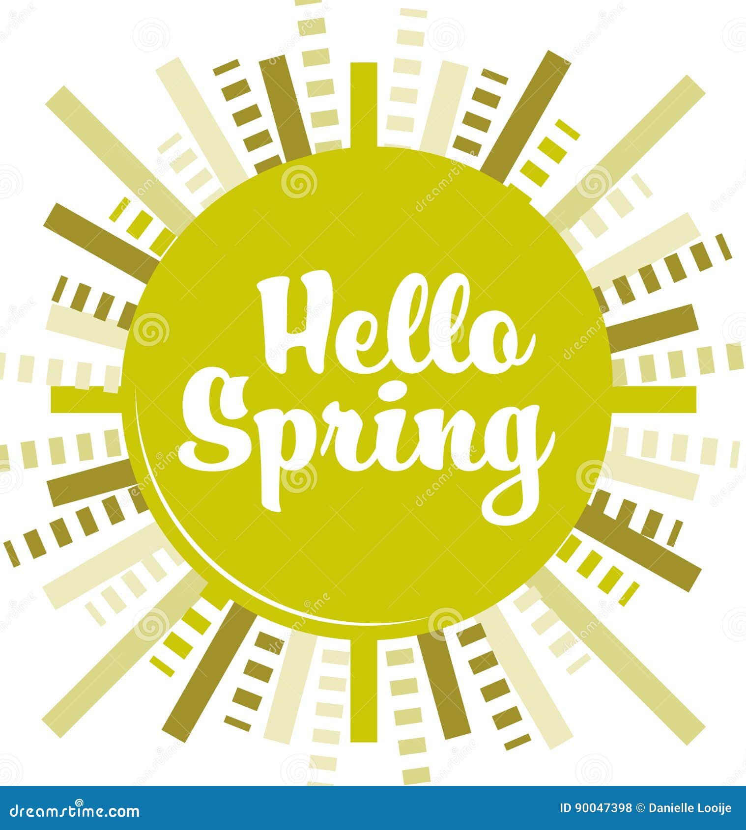 Happy Circle Banner with Handlettering Stock Vector - Illustration of ...