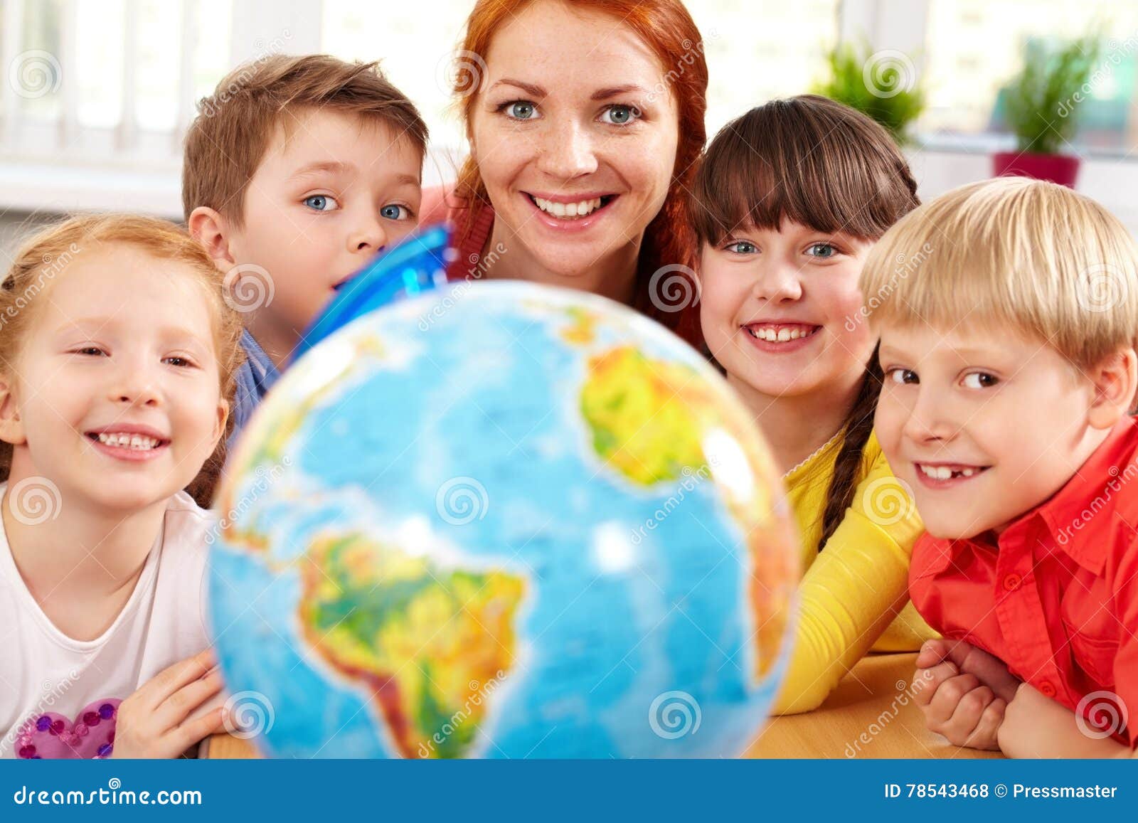 Happy class stock photo. Image of room, primary, learning - 78543468