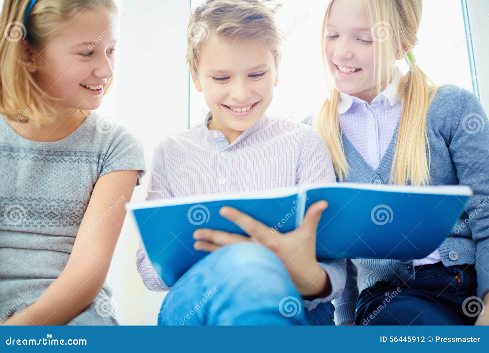 Happy classmates stock photo. Image of happy, lesson - 56445912