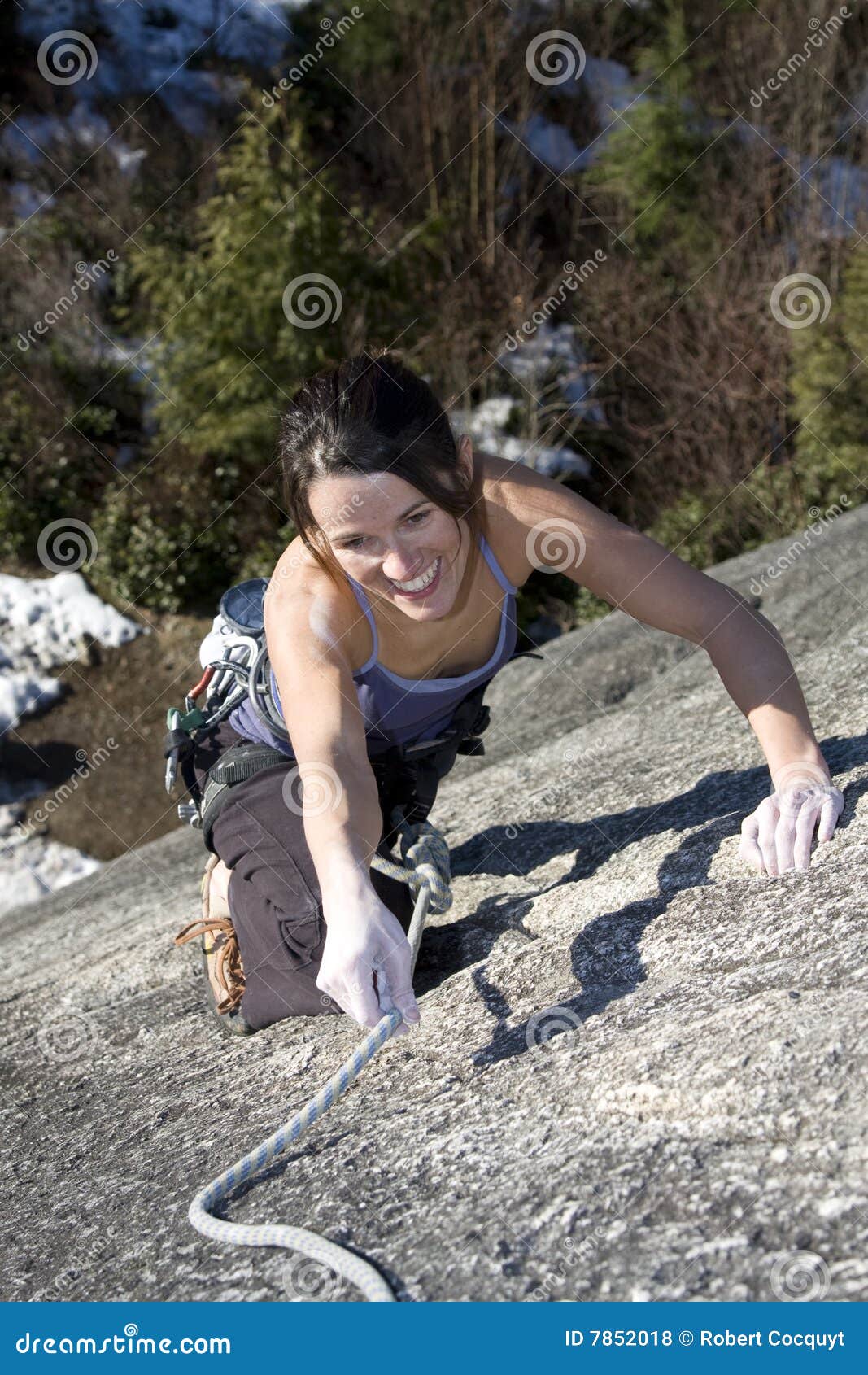 Happy Climber stock photo. Image of mountaineering, adventure - 7852018
