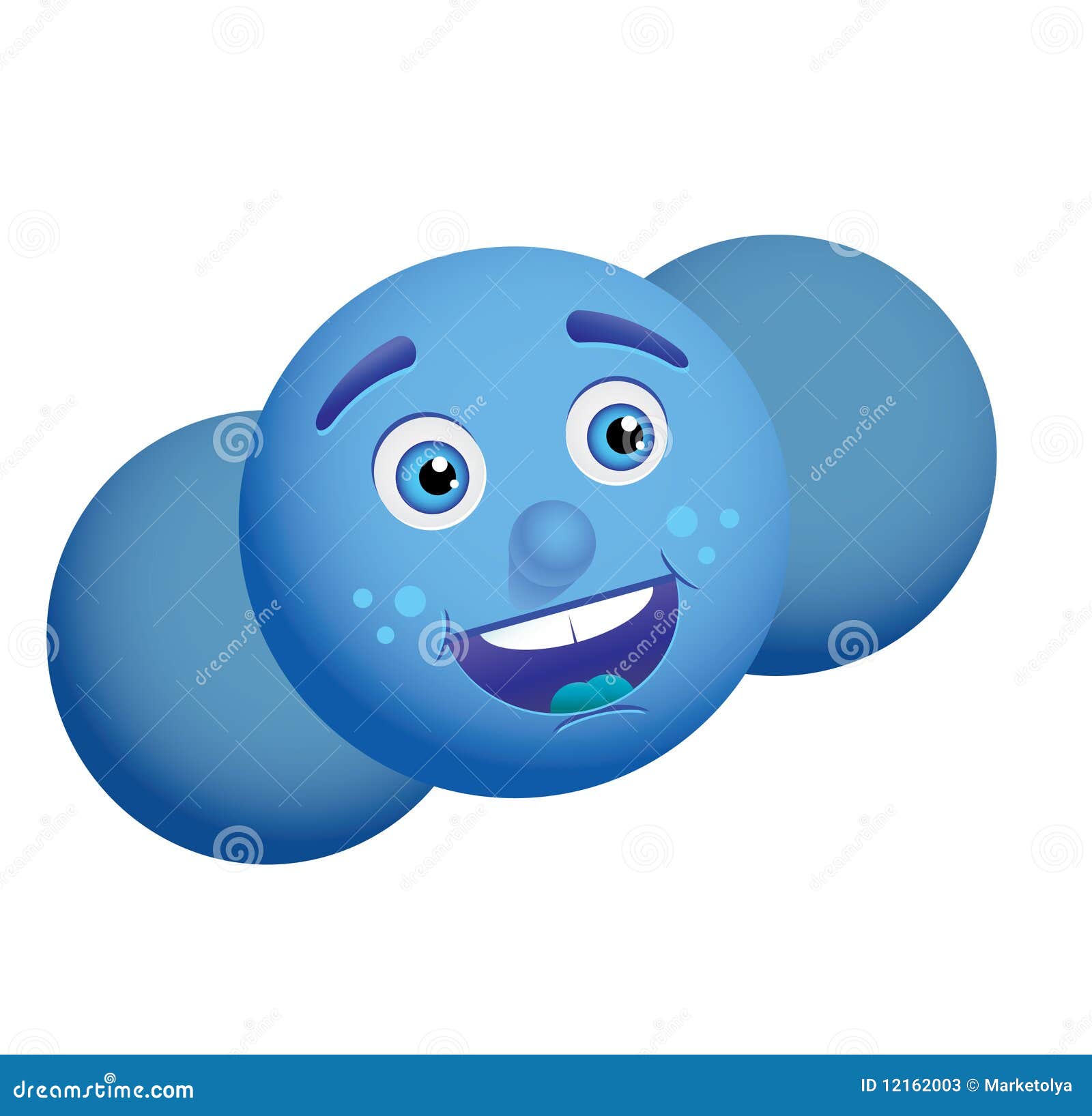 Happy cloud stock vector. Illustration of climate, curve - 12162003