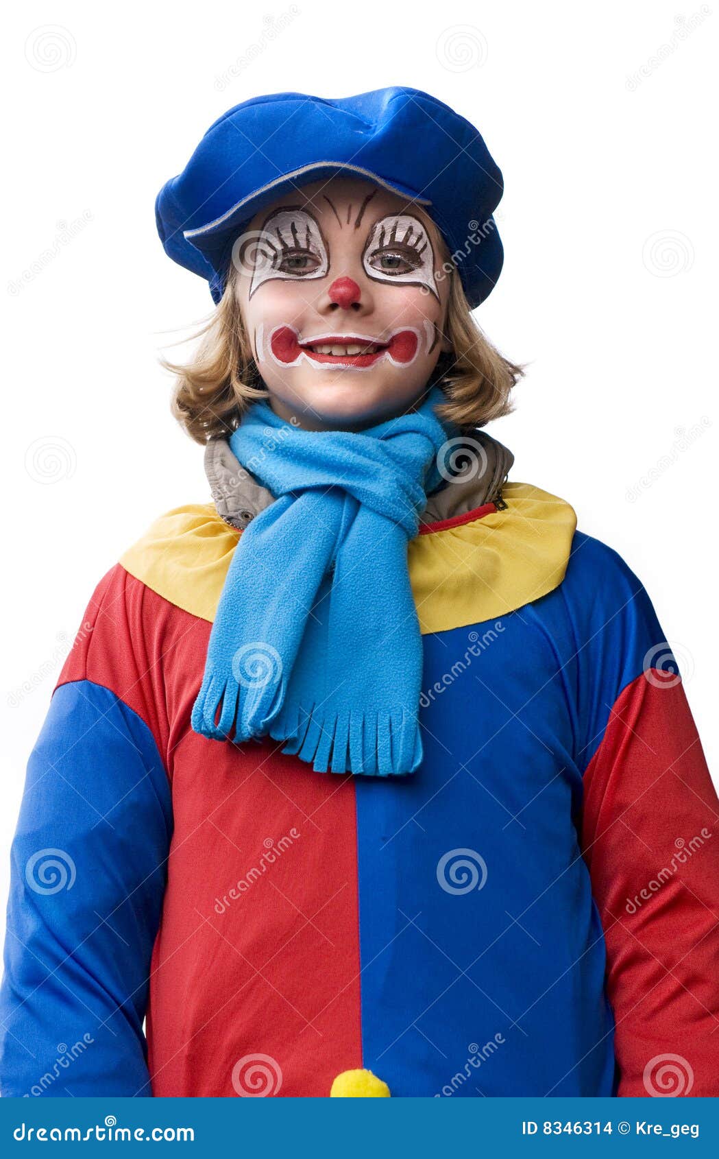 Happy clown stock photo. Image of costume, eyes, nose - 8346314