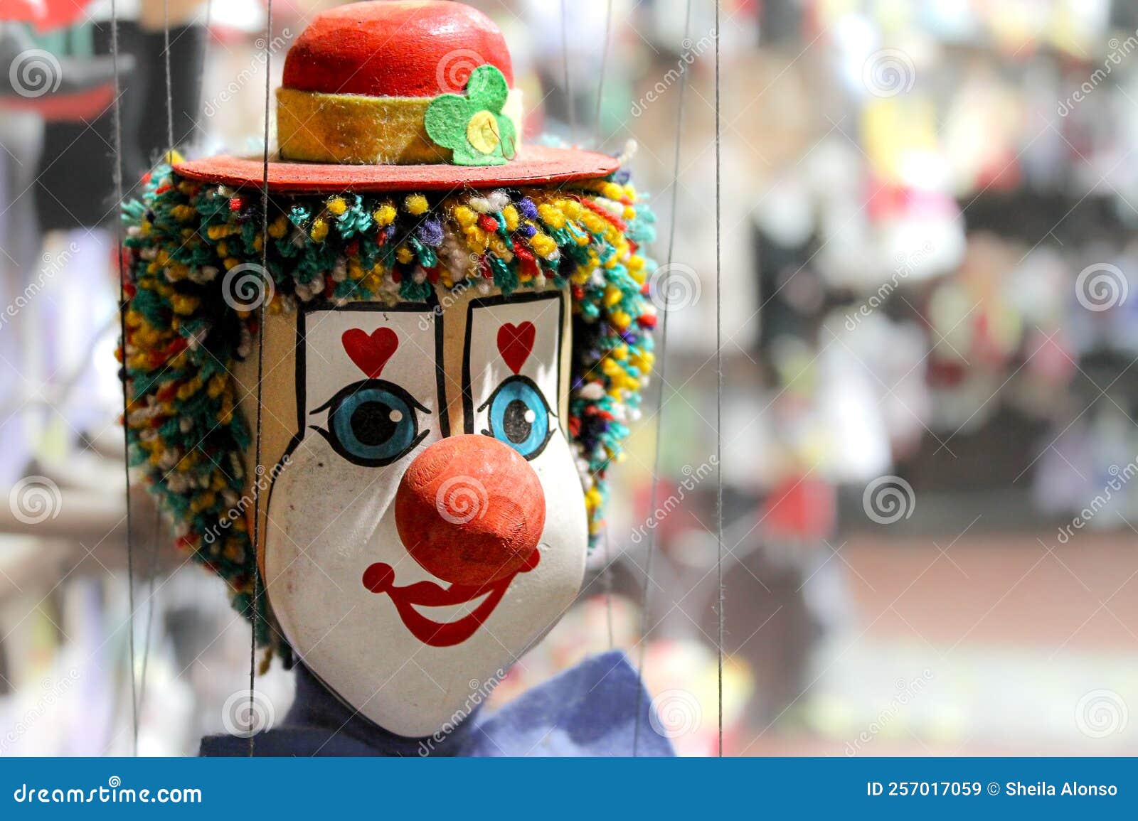 Clown Puppet Toy On Bright Background Stock Photography | CartoonDealer ...