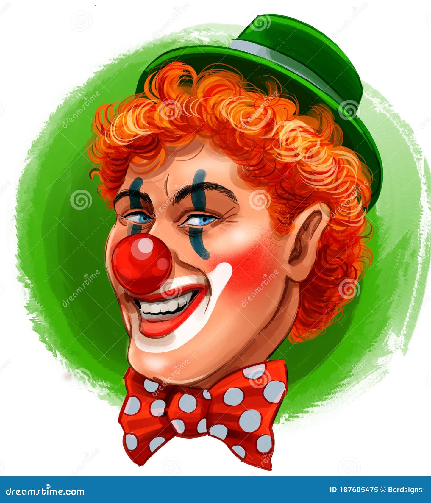 Happy clown stock illustration. Illustration of sketch - 187605475