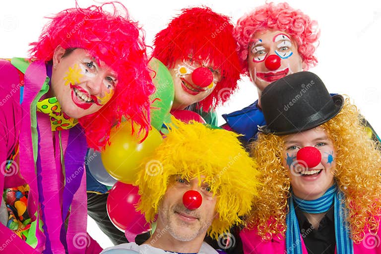Happy clowns stock image. Image of isolated, amusing - 18348043