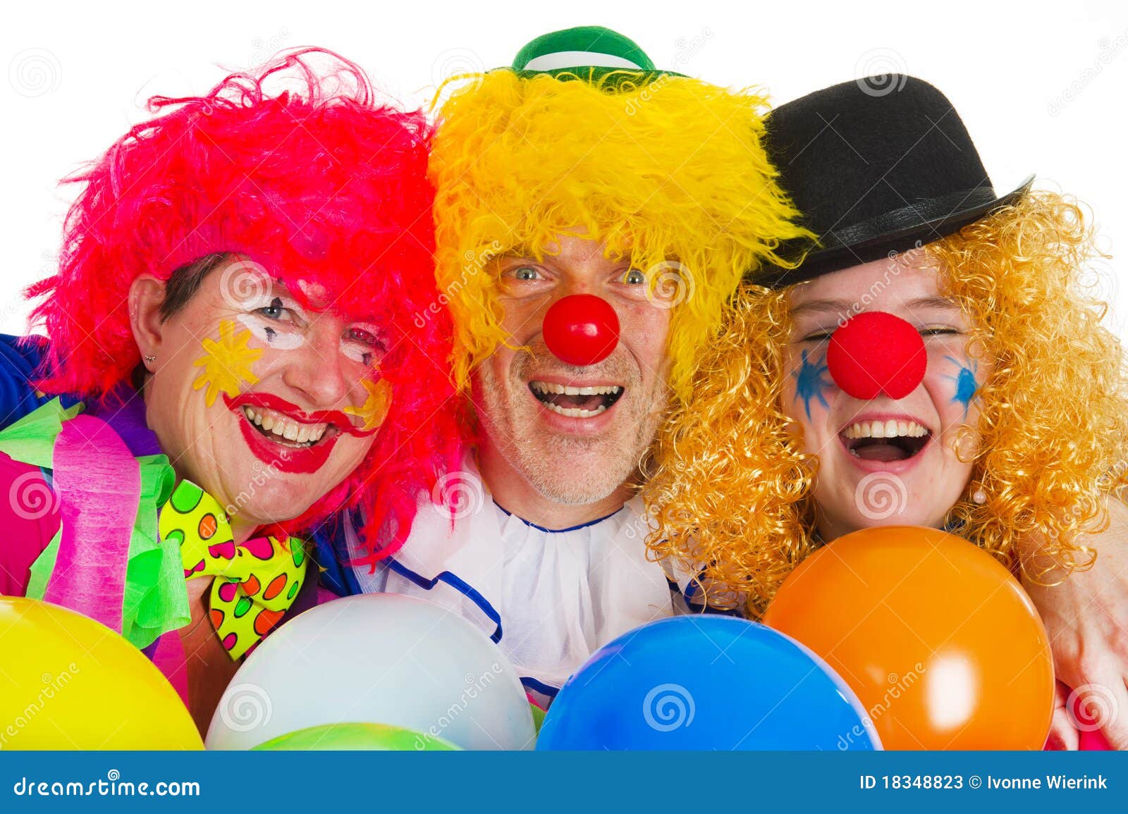 Happy clowns stock image. Image of group, carnival, amusing - 18348823