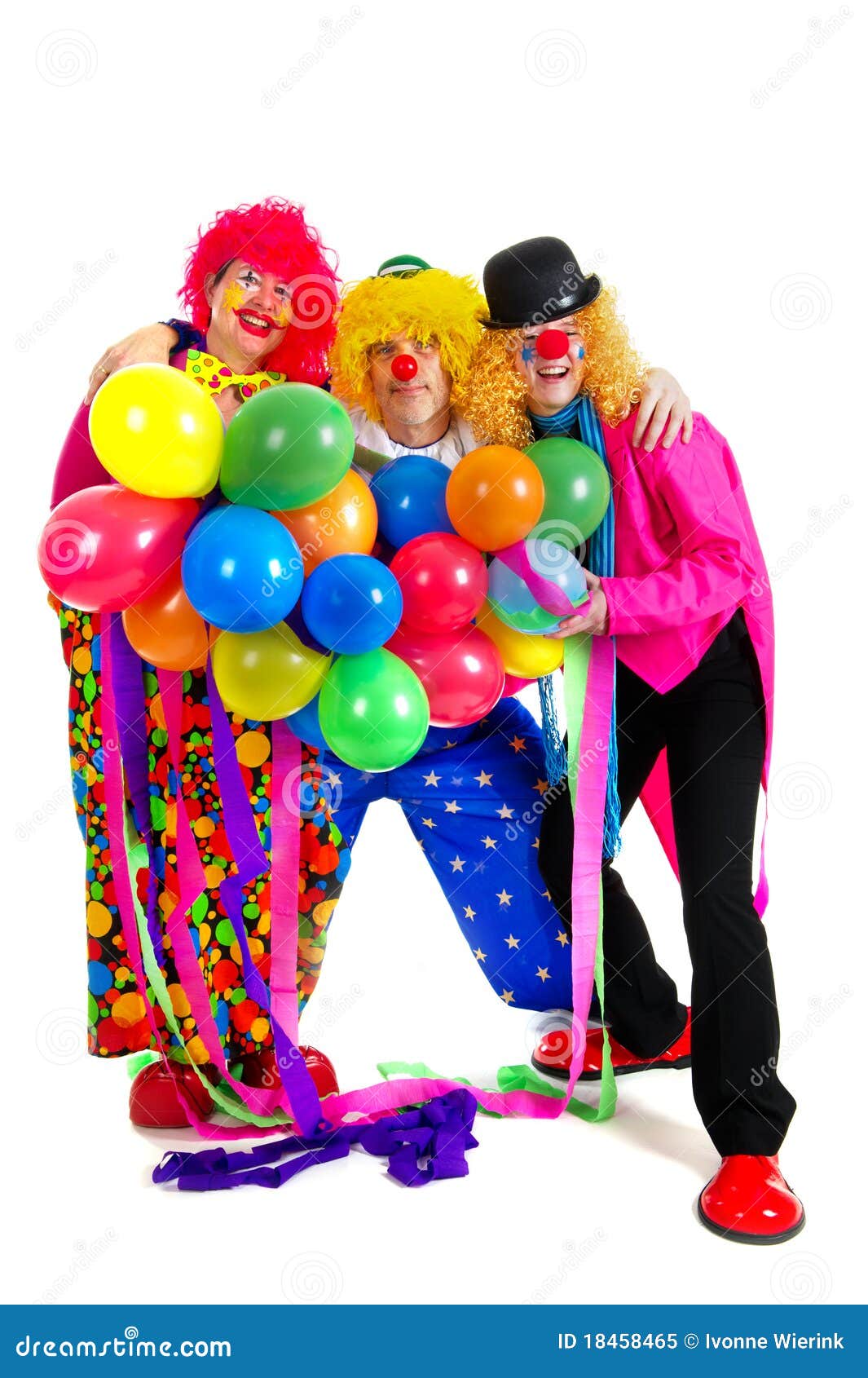 Happy clowns stock image. Image of makeup, clowns, happy - 18458465