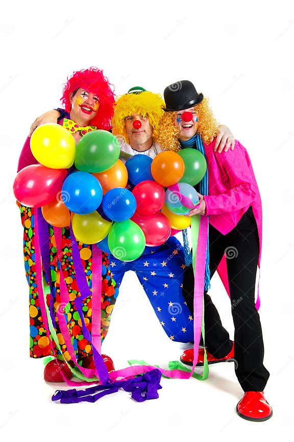 Happy clowns stock image. Image of makeup, clowns, happy - 18458465