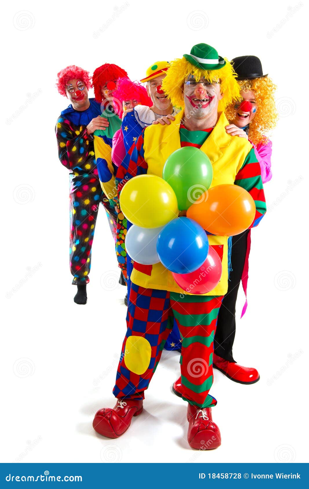 Happy clowns stock photo. Image of comicals, carnival - 18458728
