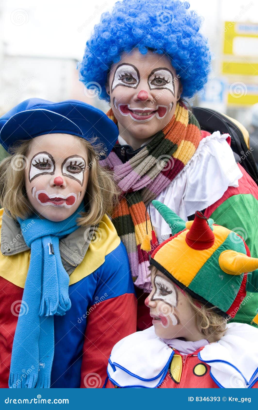 Happy clowns stock image. Image of childhood, people, makeup - 8346393