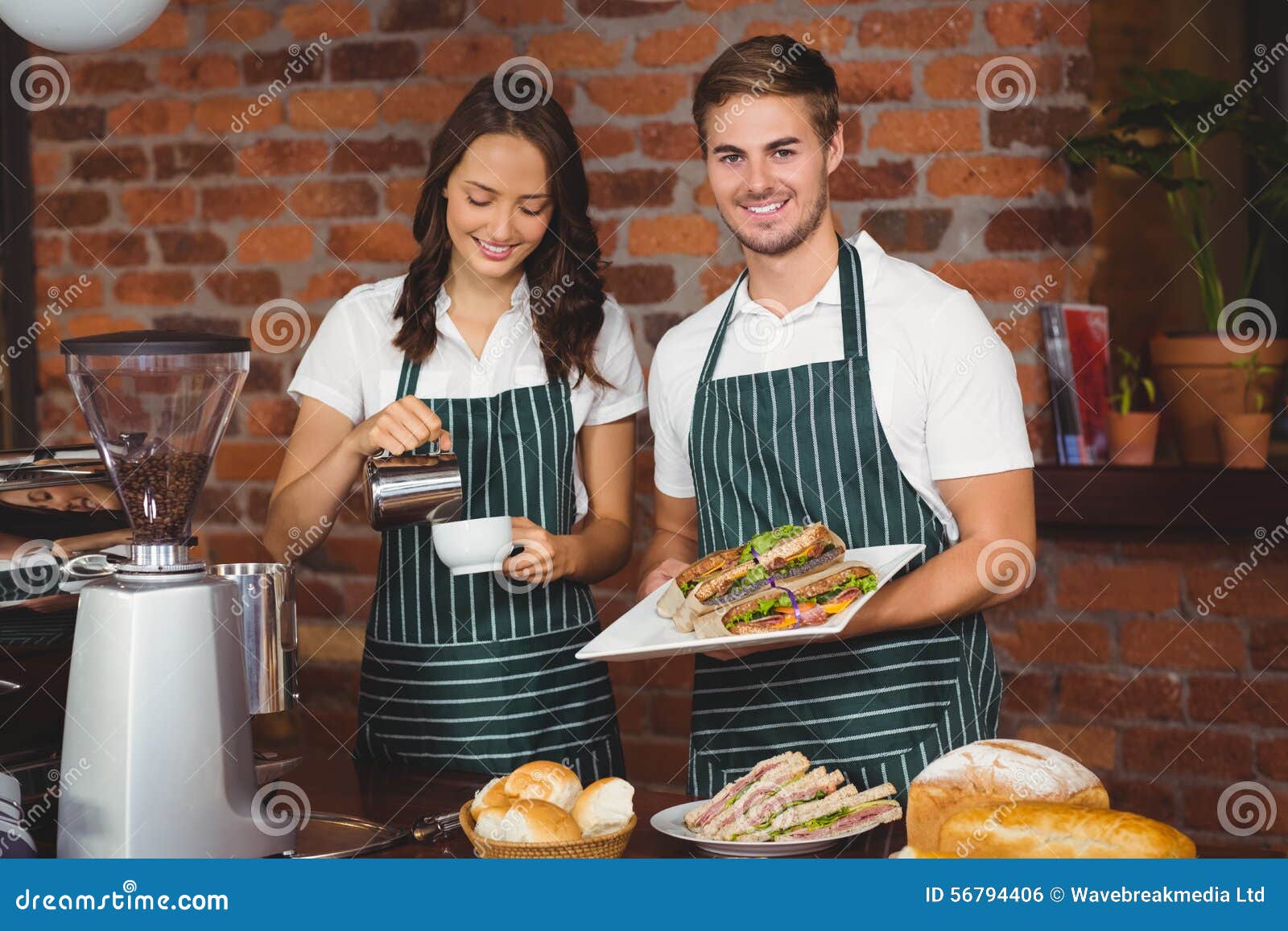 Happy Co-workers Working with a Smile Stock Photo - Image of holding ...