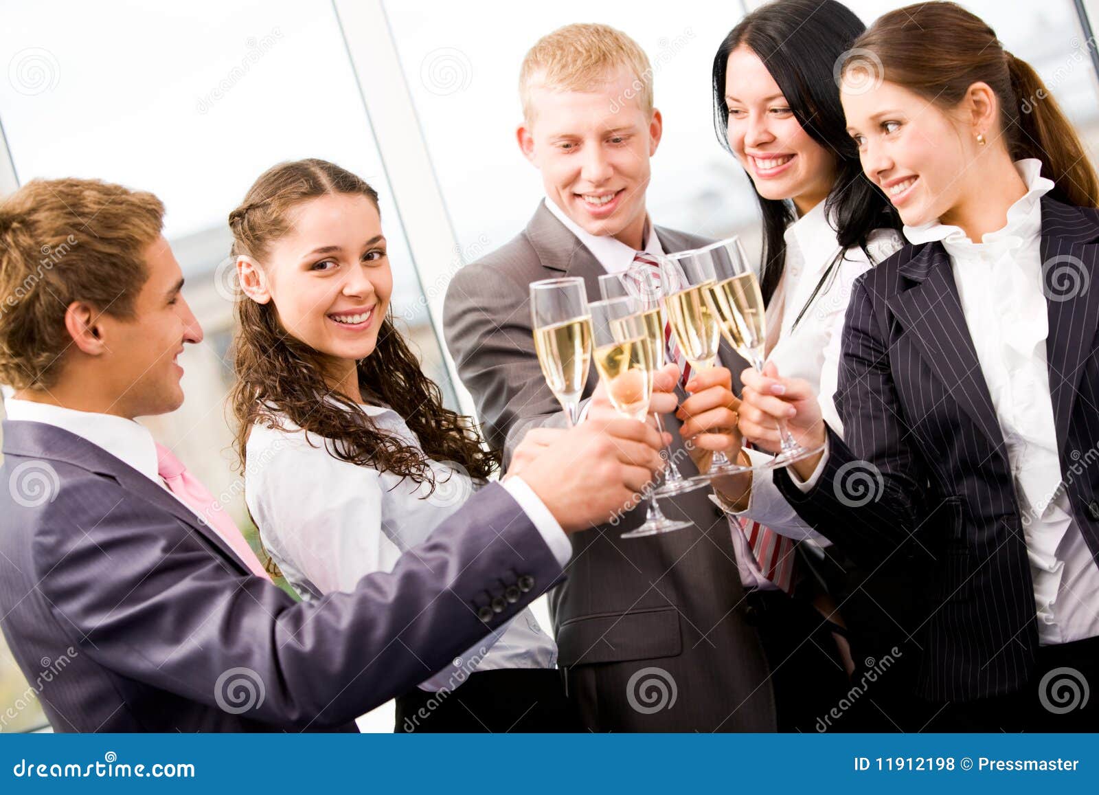 Happy colleagues stock photo. Image of crystal, cheerful - 11912198