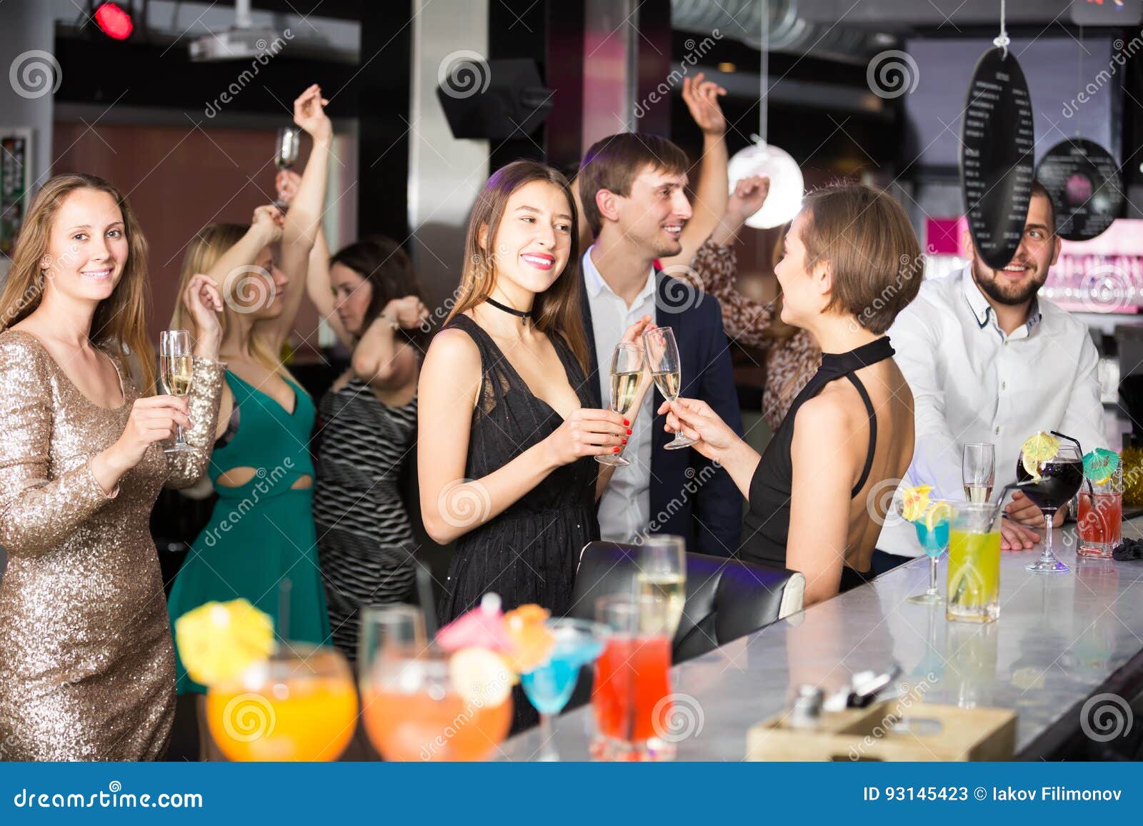 Happy Colleagues Dancing on Corporate Party Stock Image - Image of ...