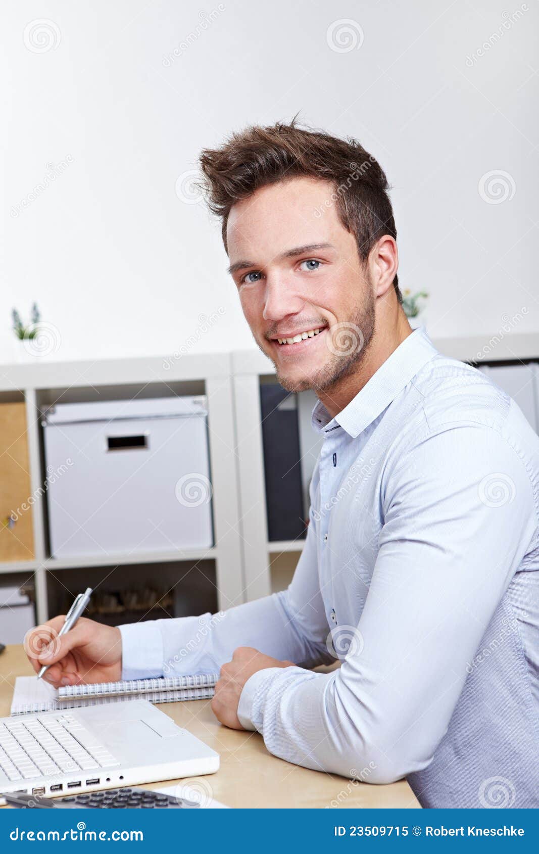 Happy College Student Learning at Stock Image - Image of joyful ...