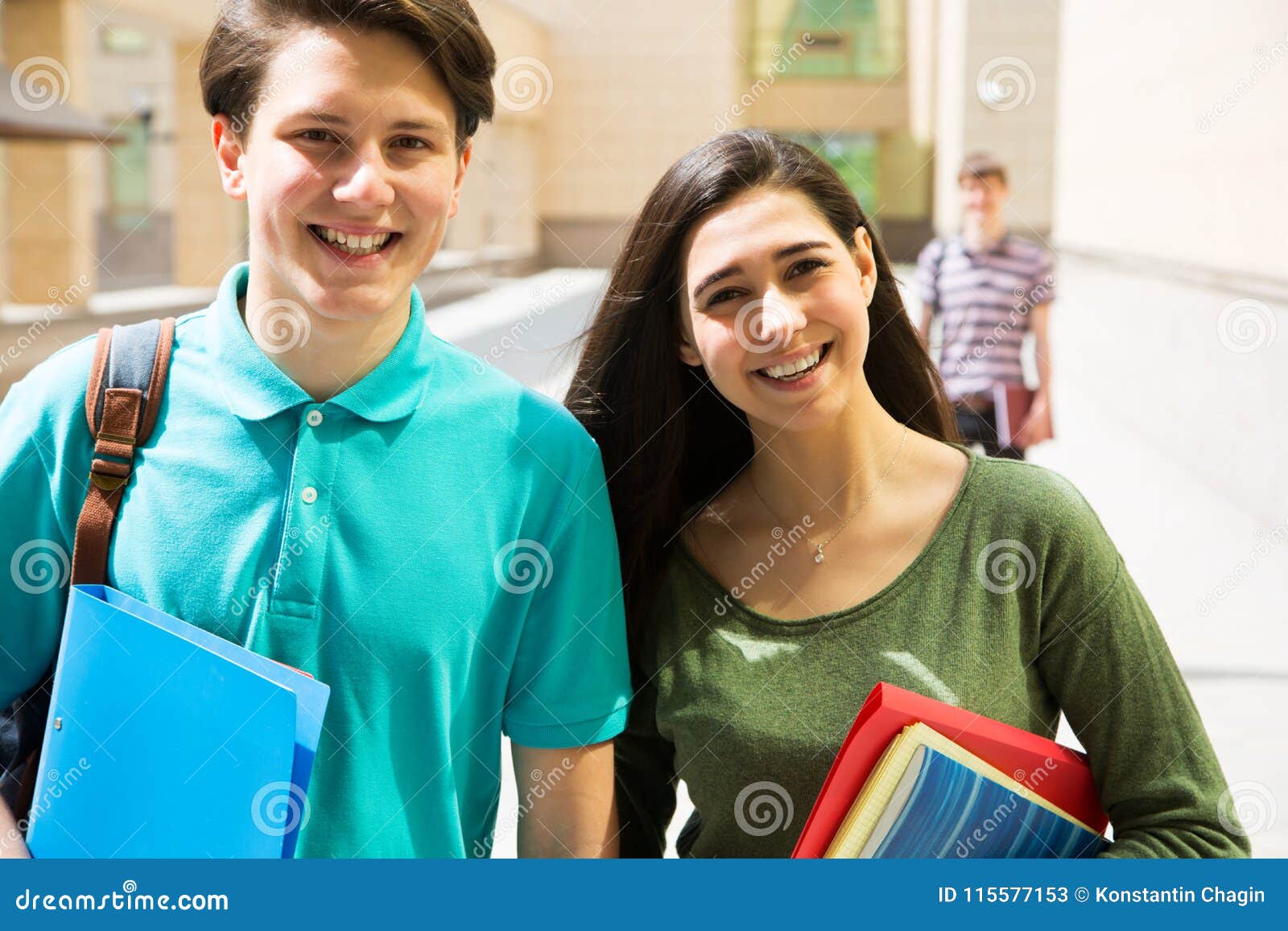 Group of Diverse Students Outside Stock Image - Image of friendship ...