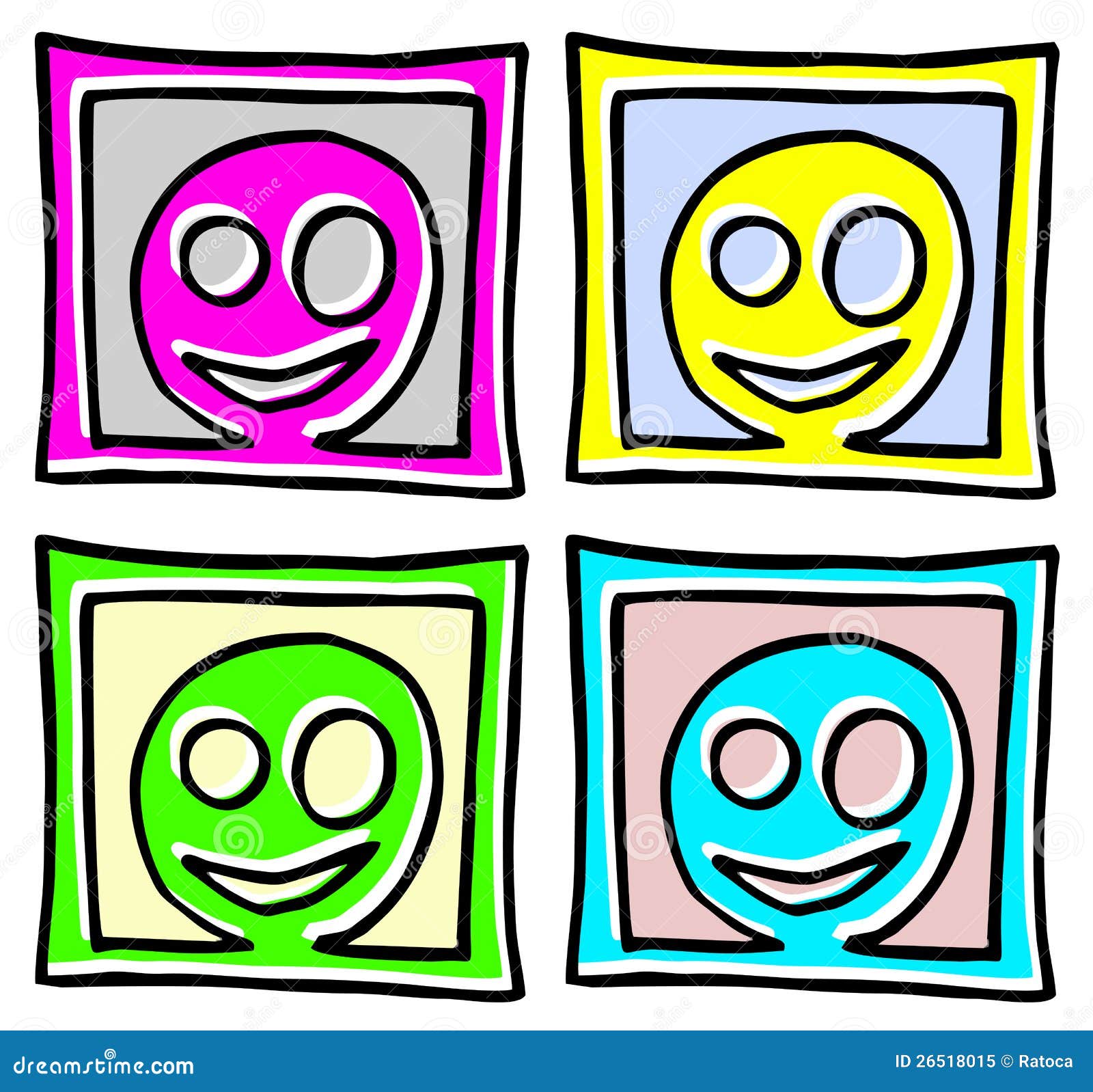 Happy color stock vector. Illustration of style, doll - 26518015