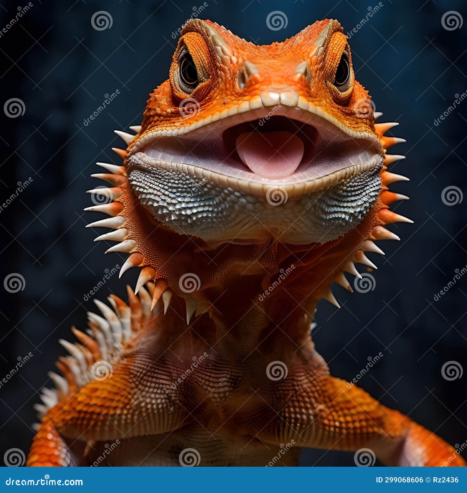 Happy Colored Lizard, Ai Generated. Stock Illustration - Illustration ...