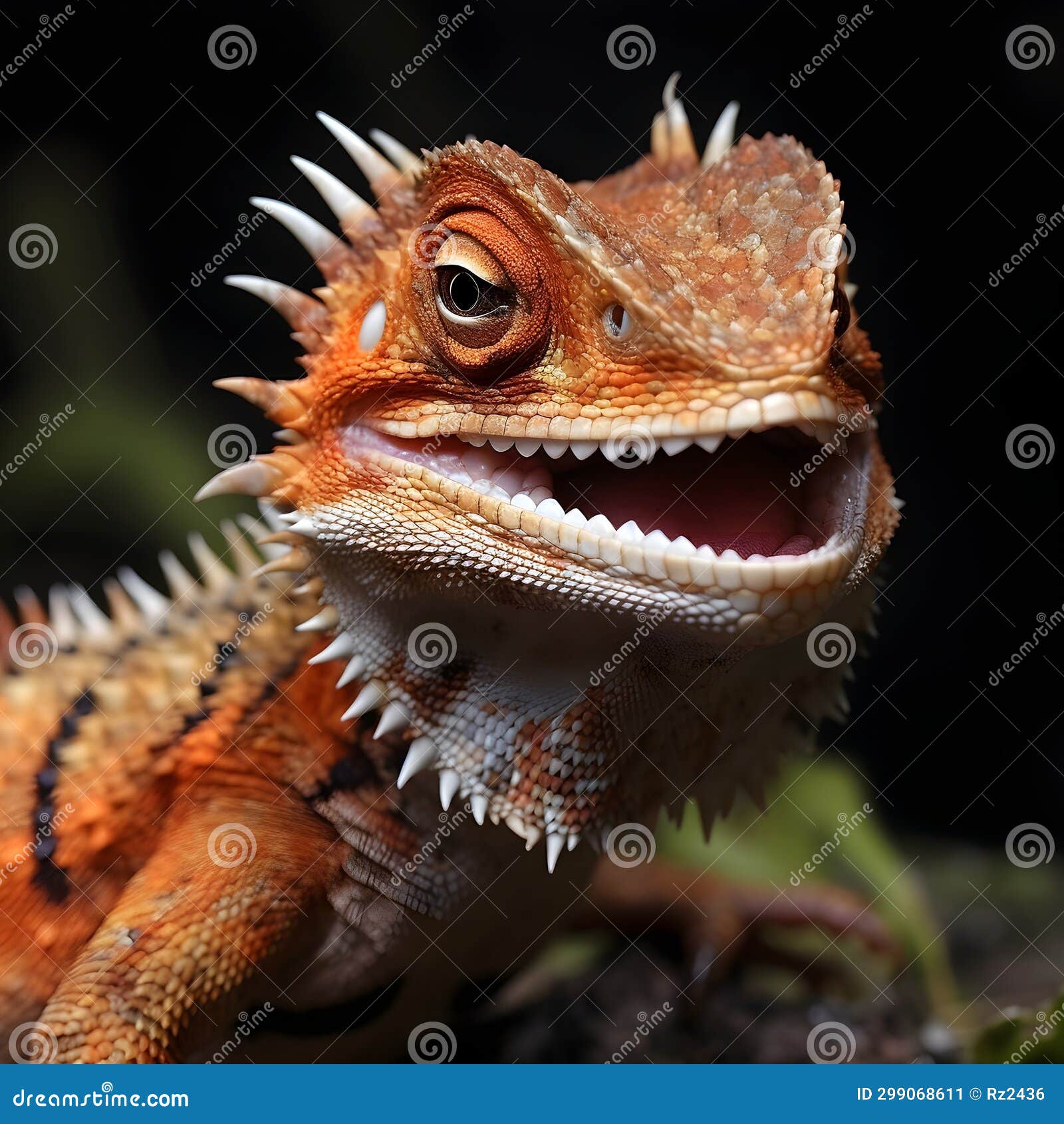 Happy Colored Lizard, Ai Generated. Royalty-Free Stock Photo ...